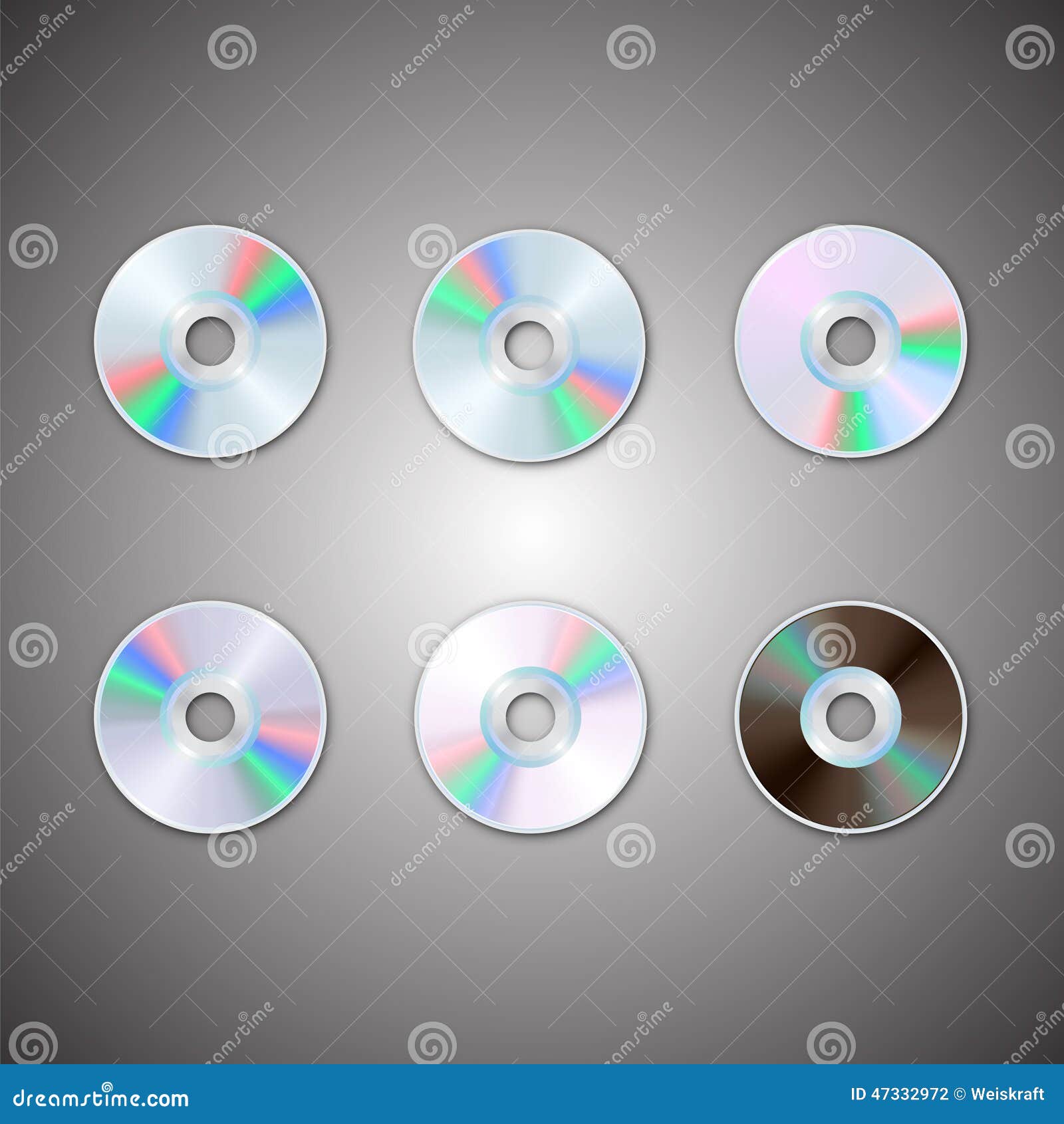 DVD and CD Disc Sets. Computer Disks. Realistic Image Stock Vector ...