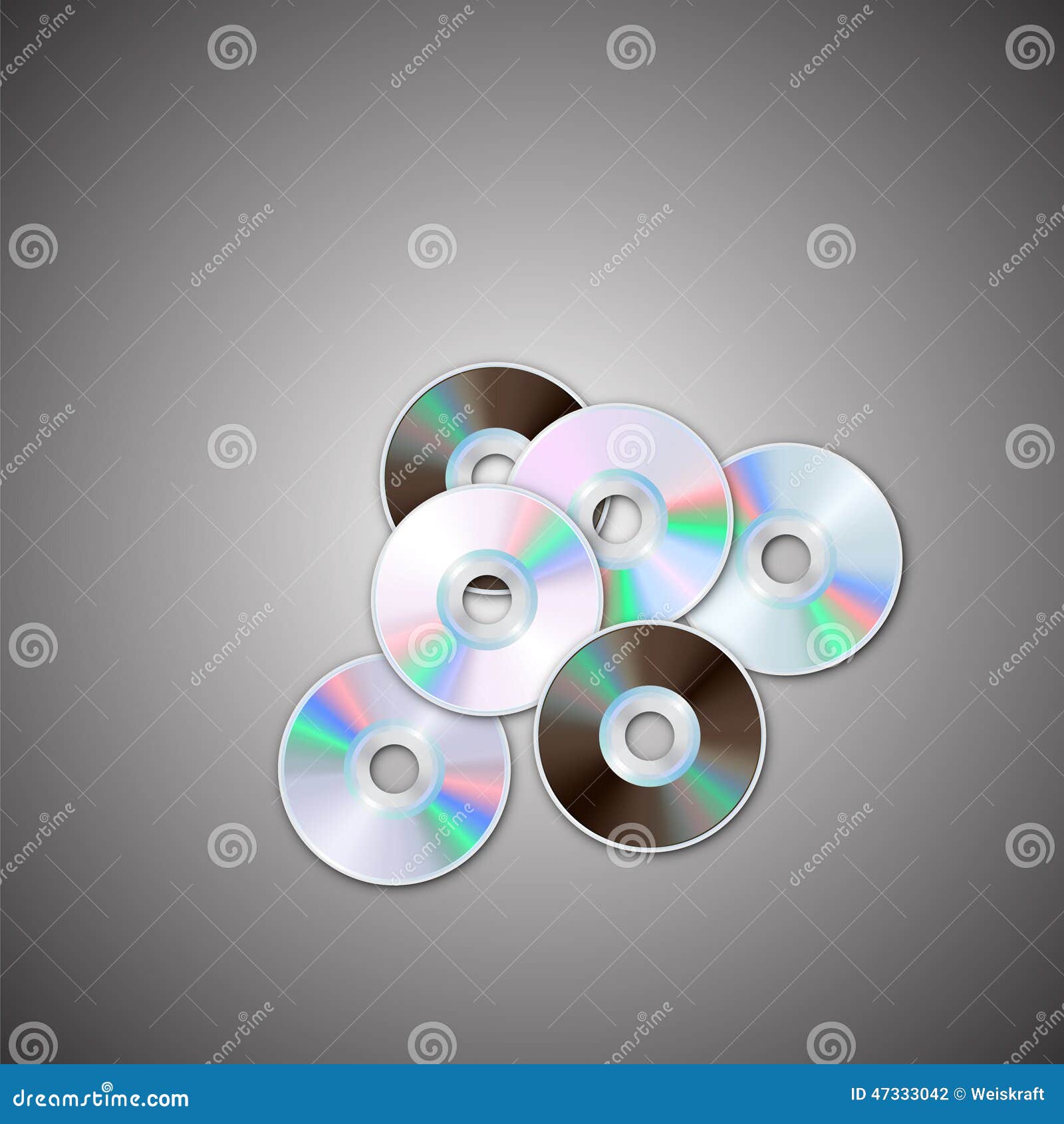 DVD and CD Disc Sets. Computer Disks. Realistic Image Stock Vector ...
