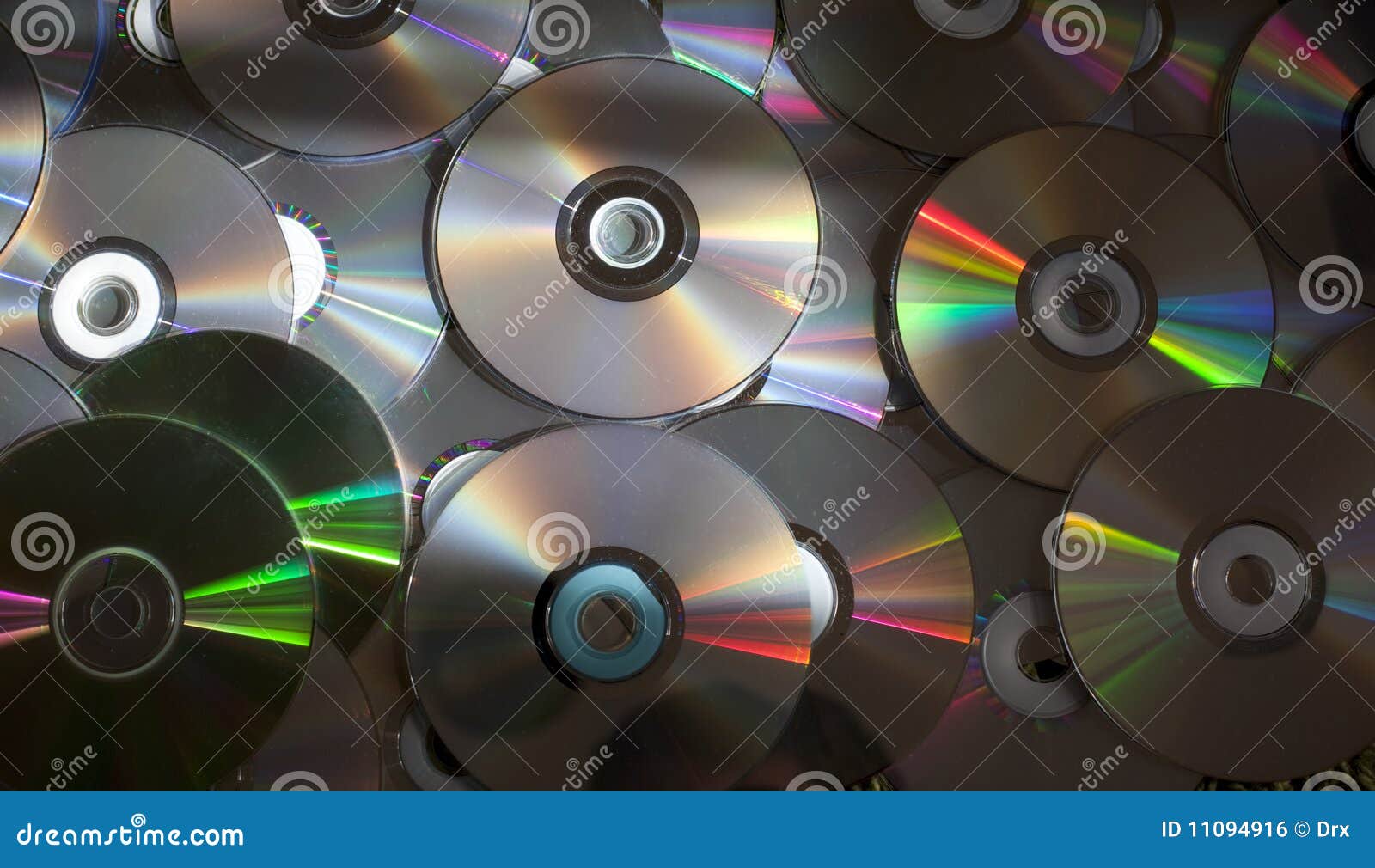 Dvd and CD discs stock photo. Image of disc, colorful - 11094916
