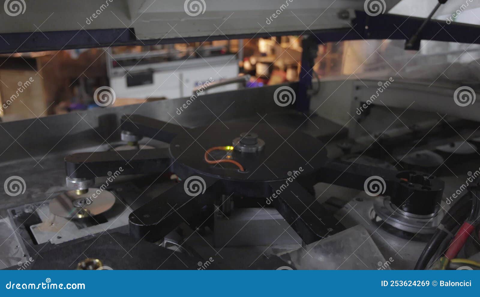 DVD CD Disk Machine stock video. Video of media, process - 253624269