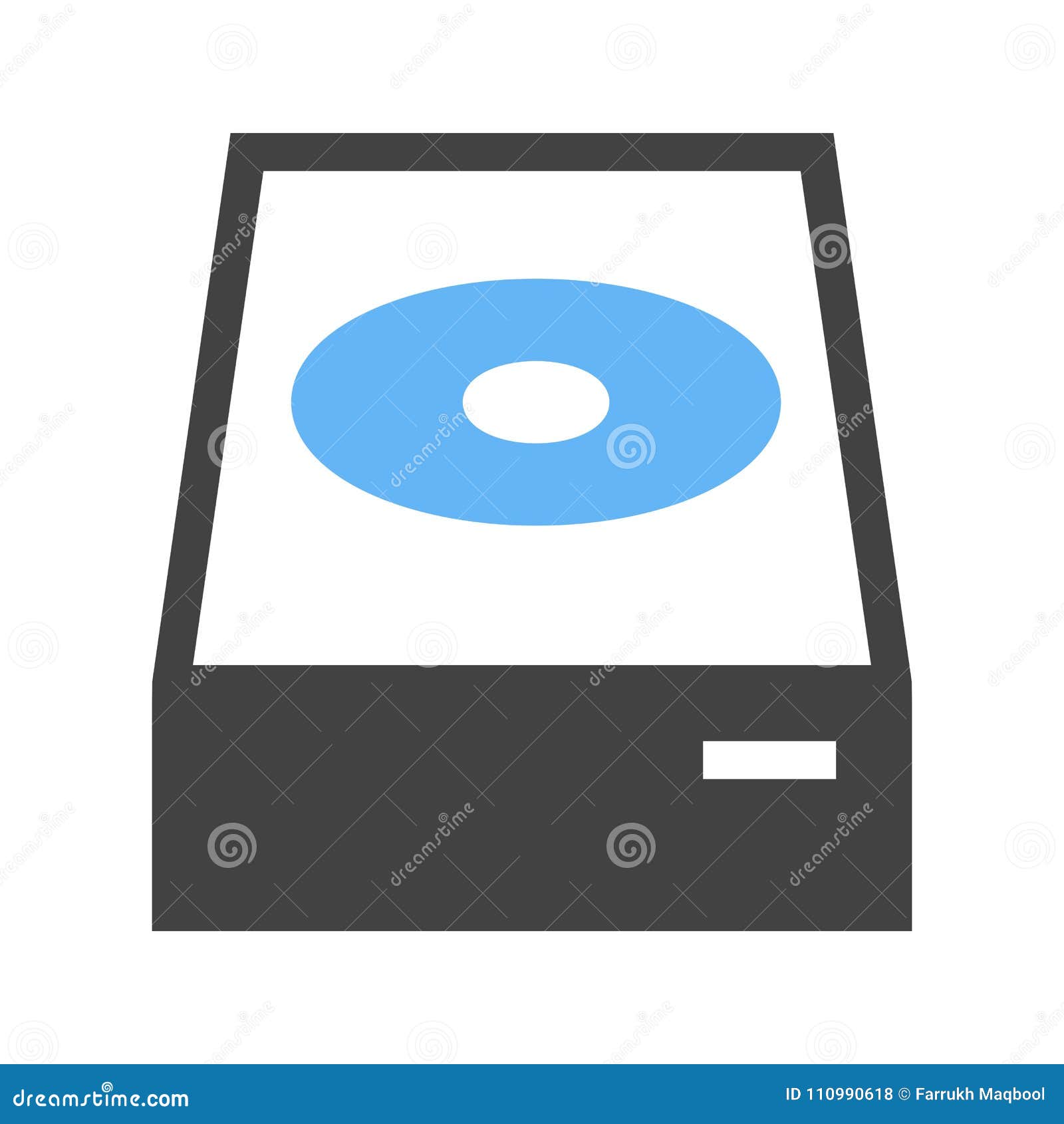 DVD ROM Icon stock vector. Illustration of disc, diskette - 110990618