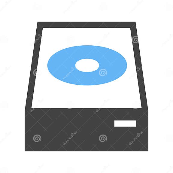 DVD ROM Icon stock vector. Illustration of disc, diskette - 110990618