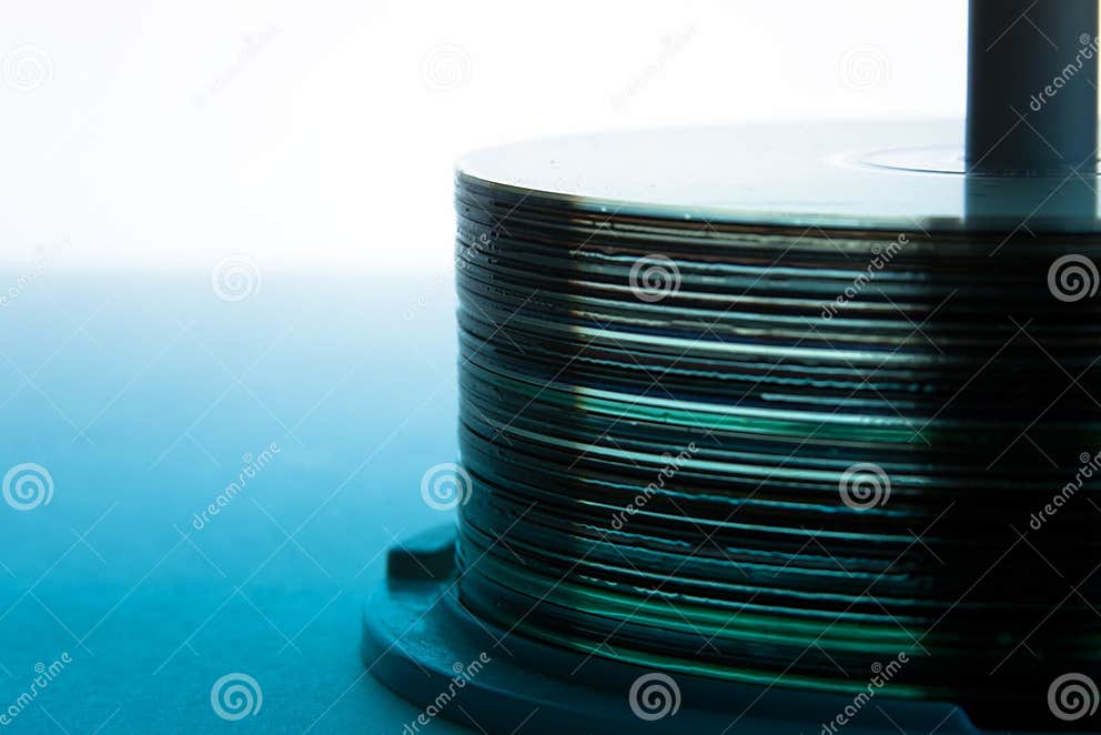 DVD and CD stack stock photo. Image of cluster, dvds, disk - 7111592