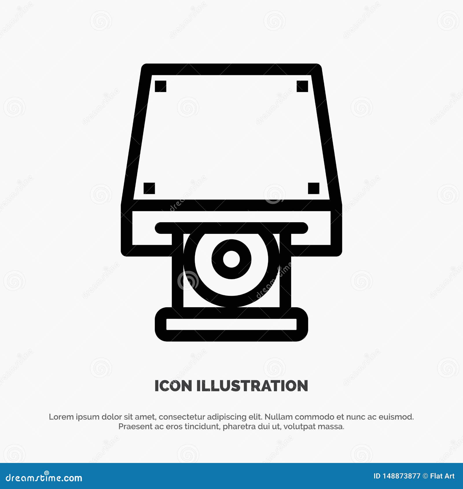 Dvd, CDROM, Data Storage, Disk, Rom Line Icon Vector Stock Vector ...