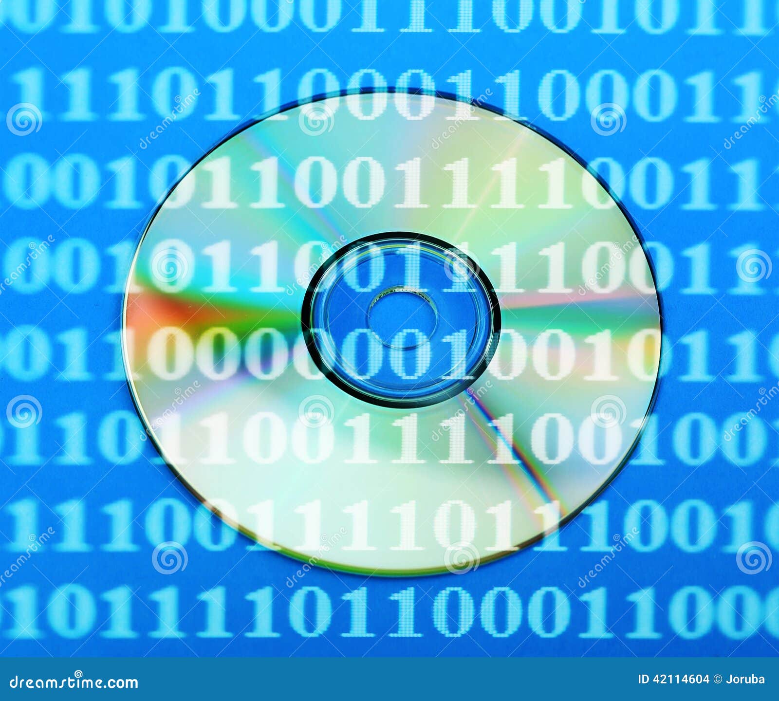 Dvd Disc with Binary Numbers Stock Photo - Image of black, data: 42114604
