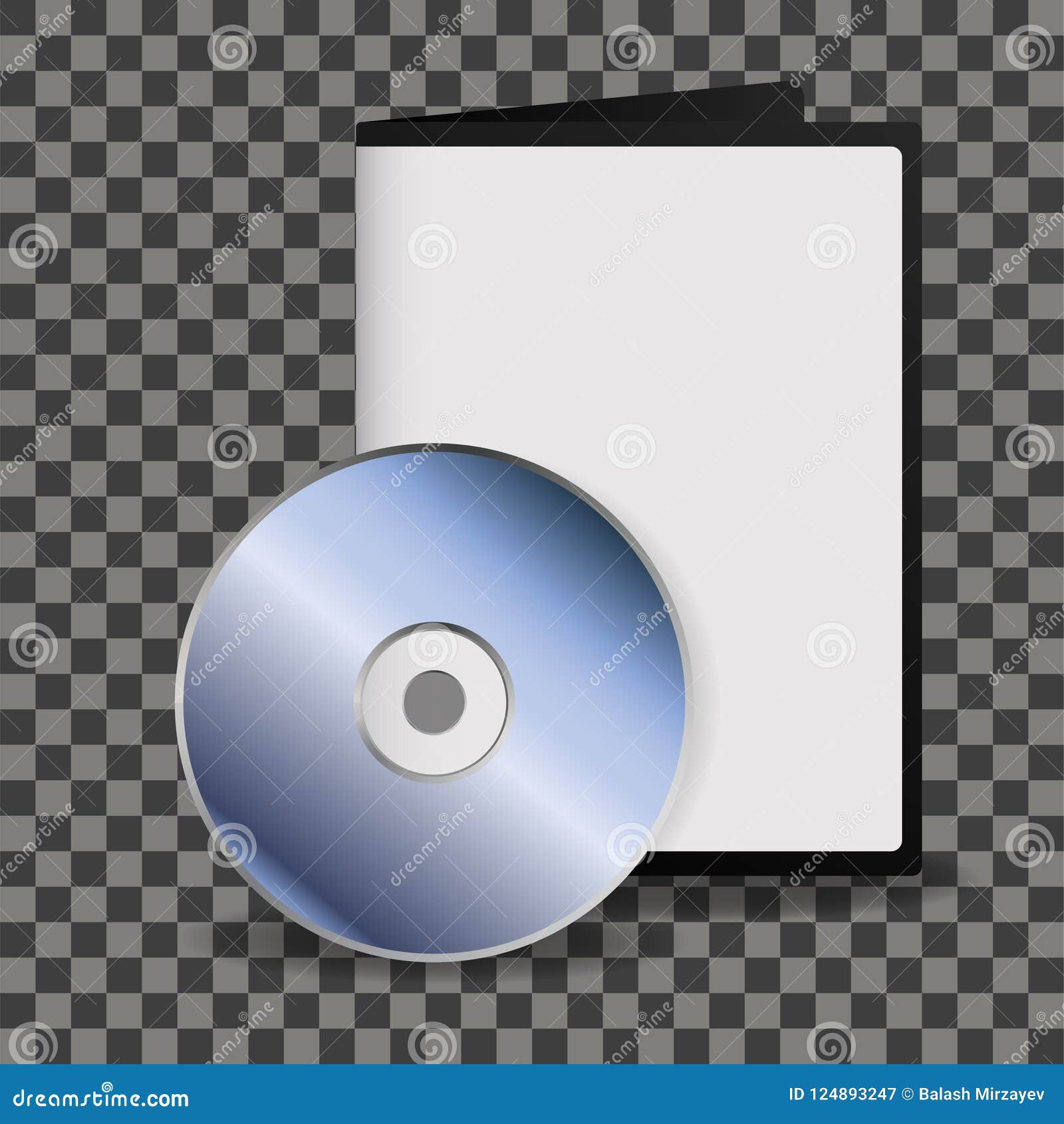 DVD Disc and Box Template for Your Design, Vector Stock Vector ...