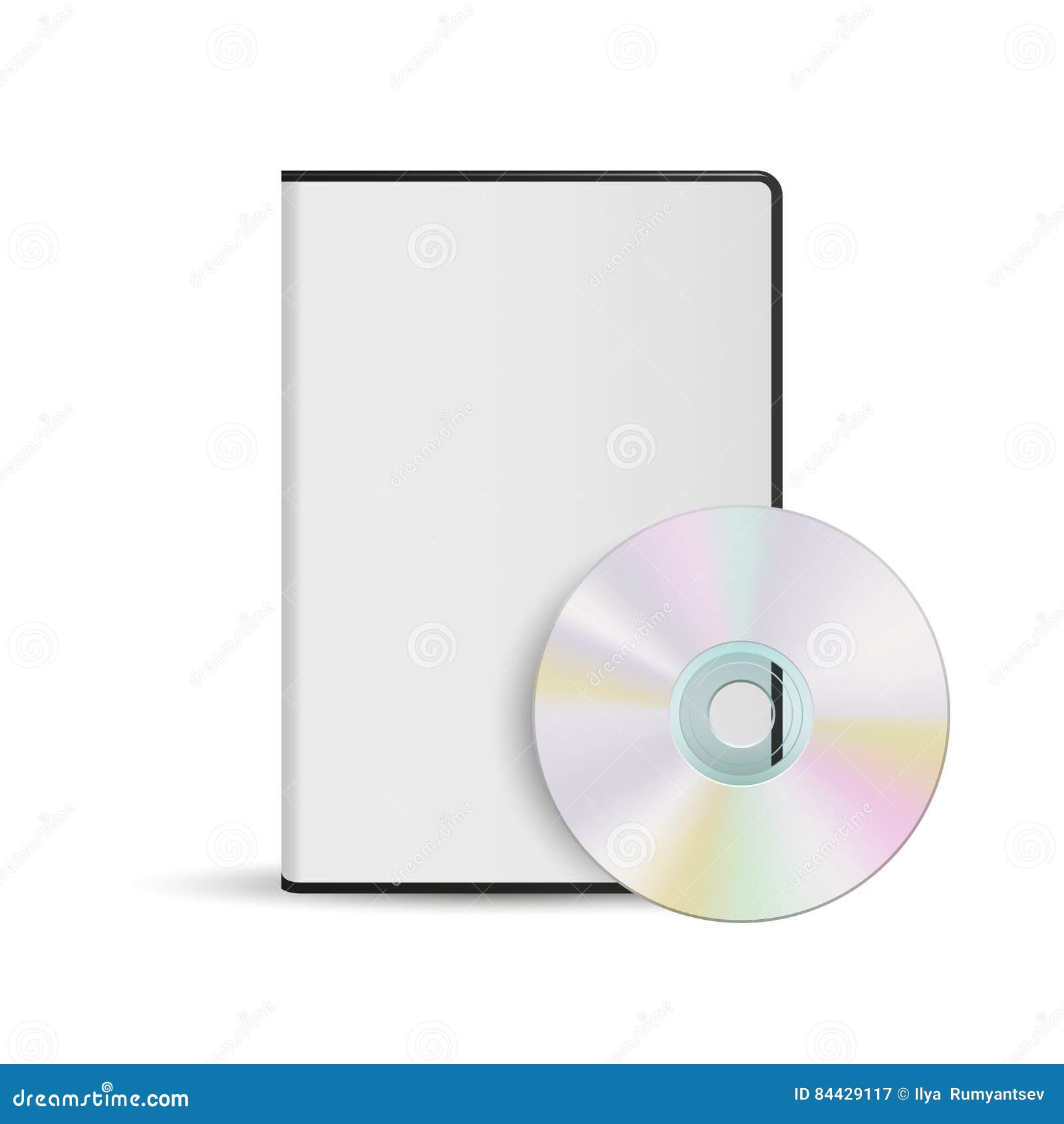 DVD Disc and Box Template for Your Design Stock Vector - Illustration ...