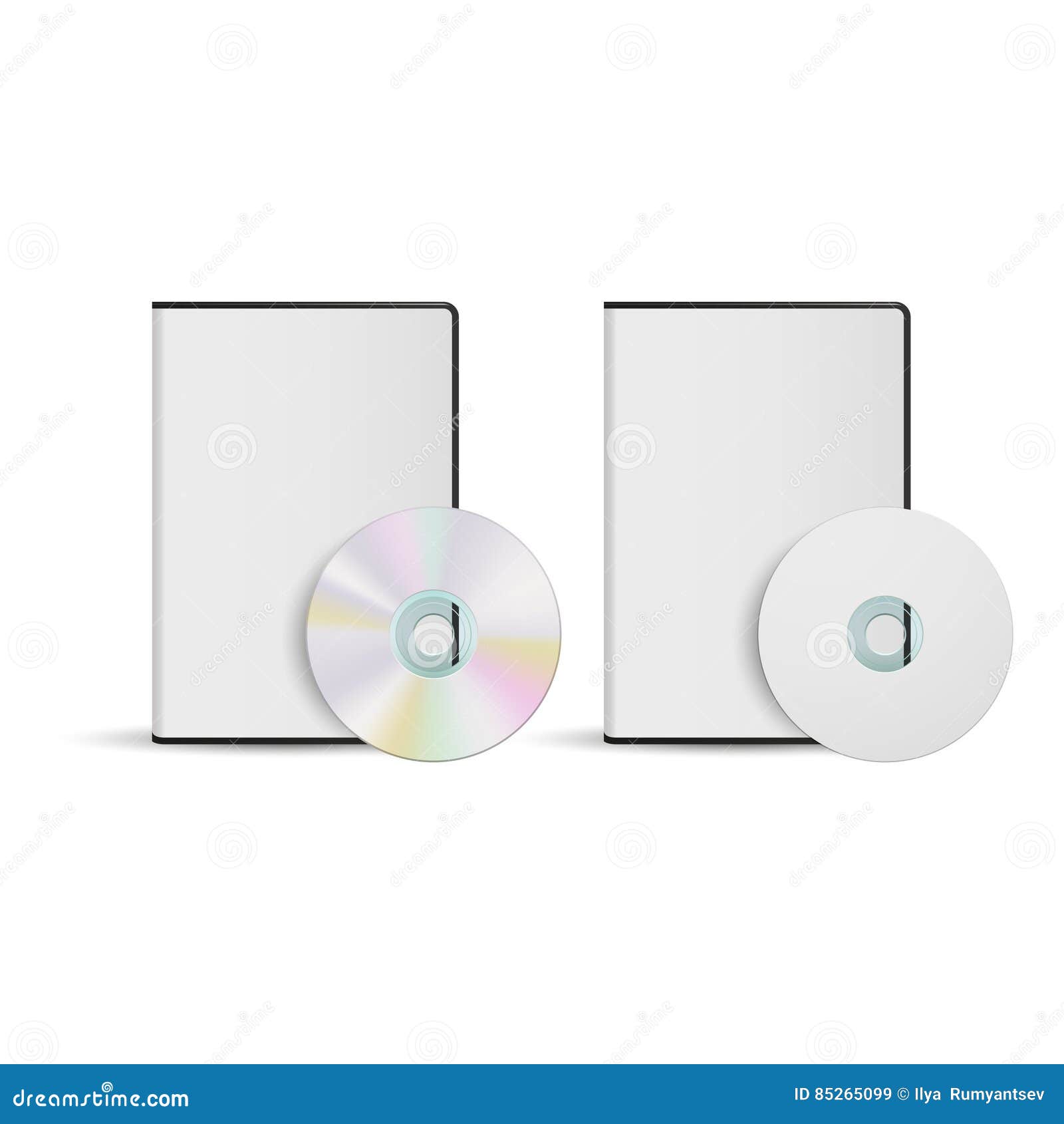 DVD Disc and Box Template for Your Design, Vector Stock Vector ...
