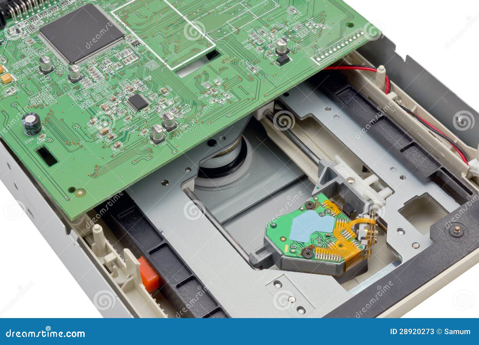 Dvd disk drive stock image. Image of green, inside, microchip - 28920273