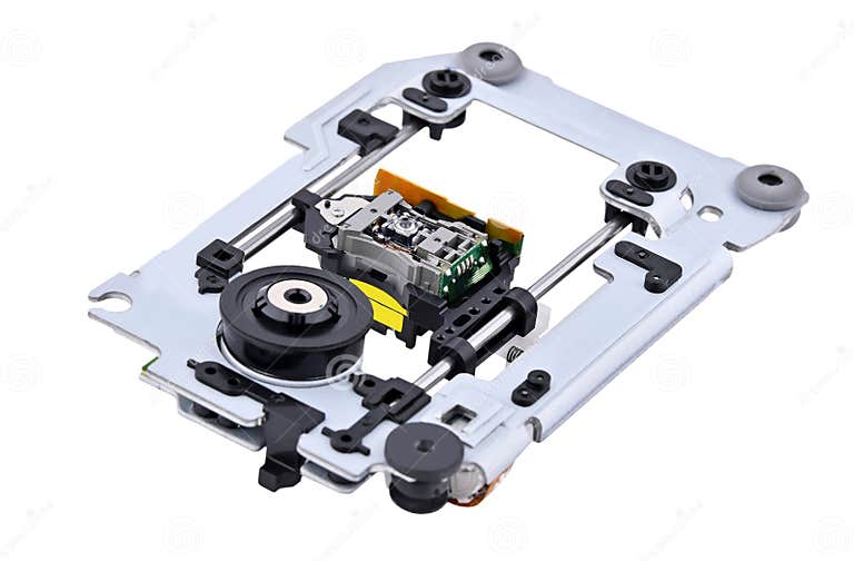 DVD disk drive mechanism stock image. Image of byte - 321026855