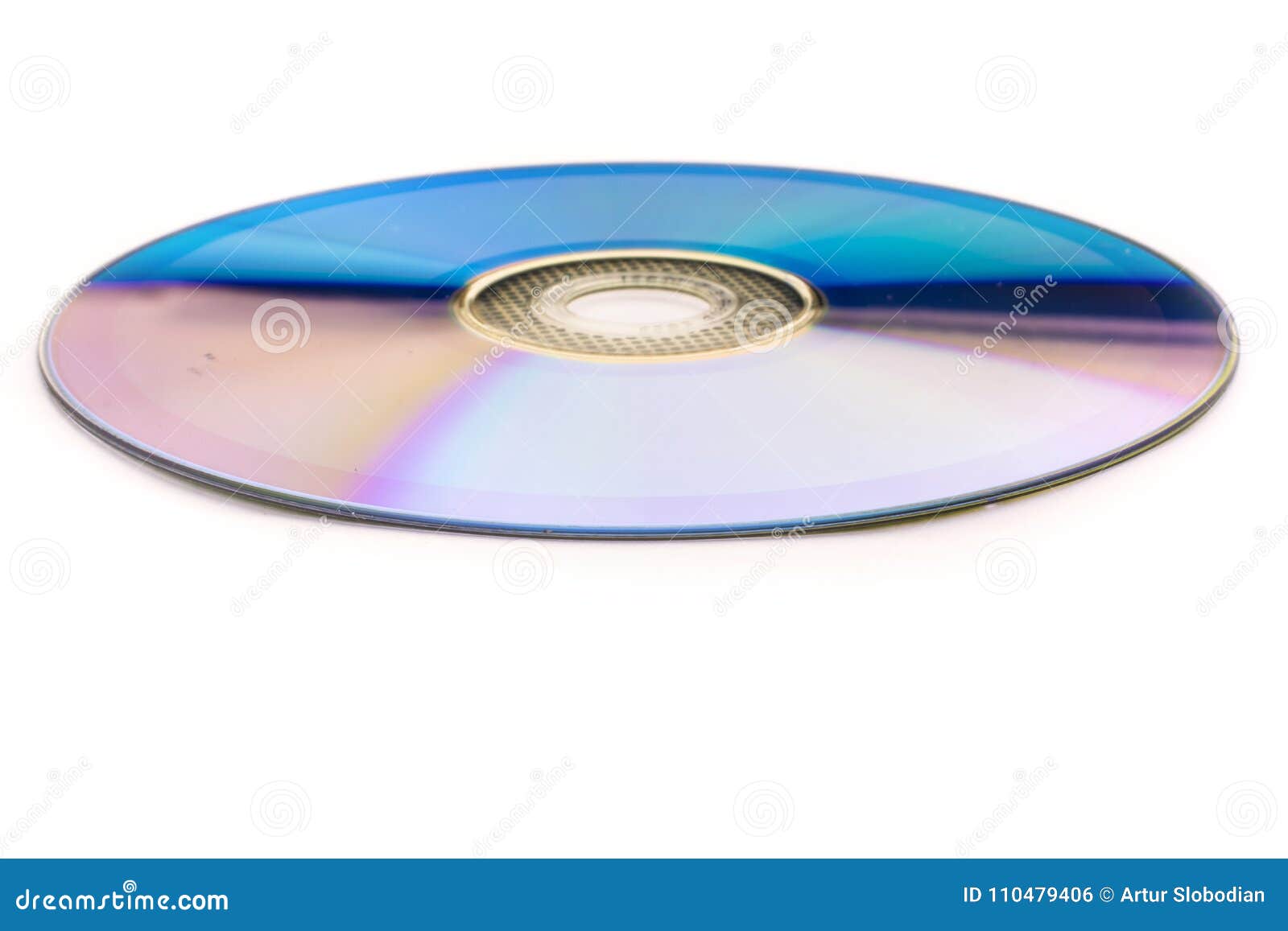 DVD Disk, Isolated on White Background Stock Photo - Image of multi ...