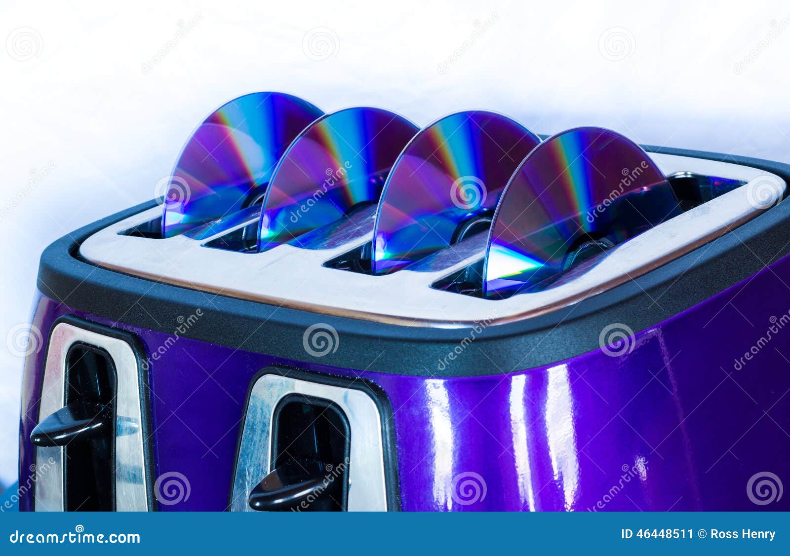 DVD Disks Toaster stock image. Image of device, toaster - 46448511