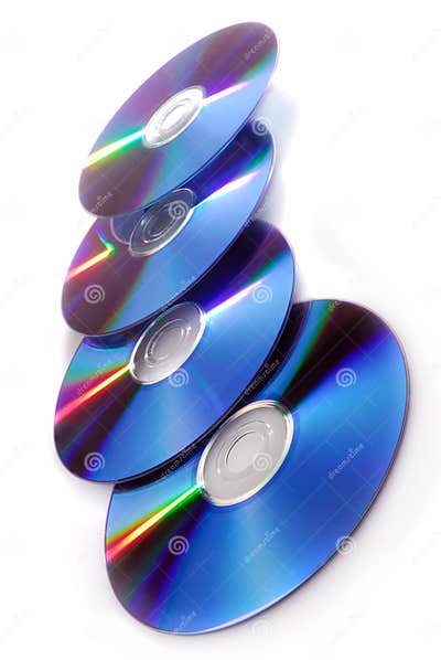 DVD disks on white stock photo. Image of display, disks - 1877644
