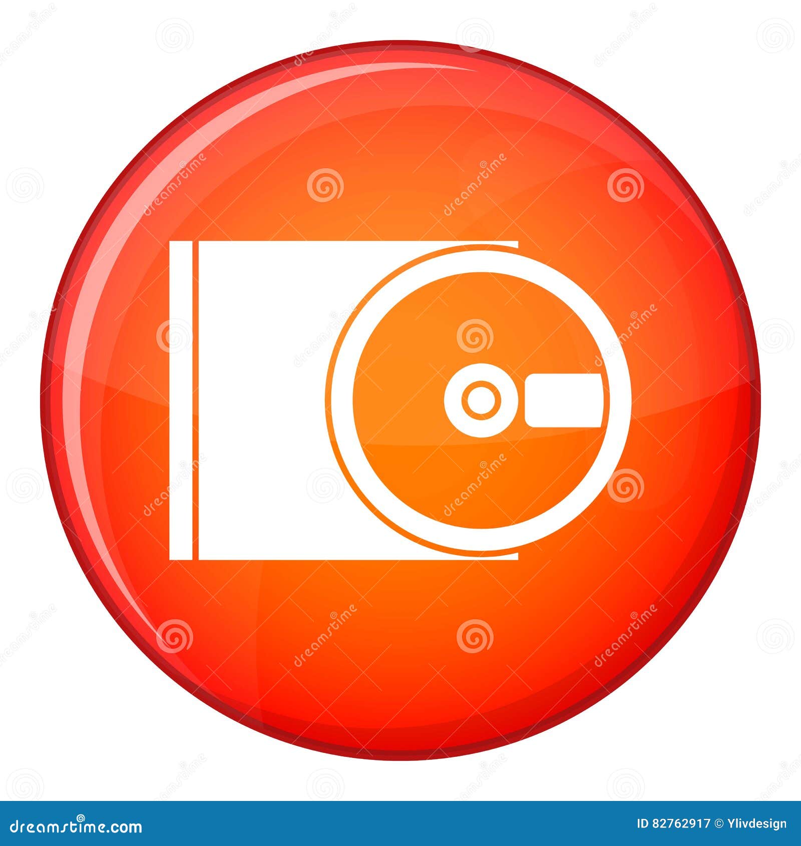 DVD Drive Open Icon, Flat Style Stock Vector - Illustration of player ...