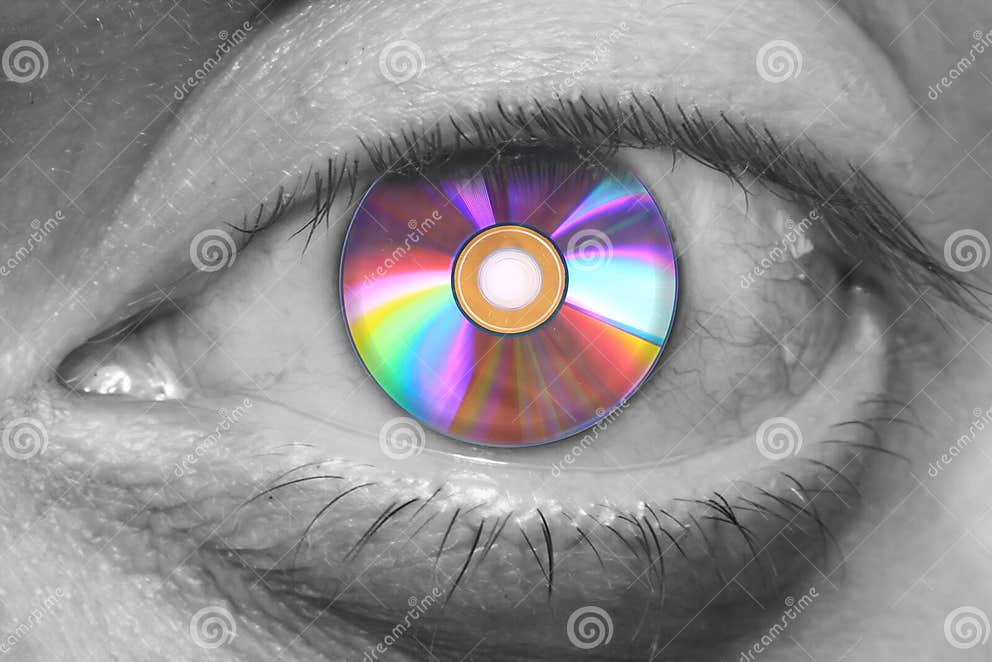 DVD eye stock photo. Image of storage, television, watch - 26190934