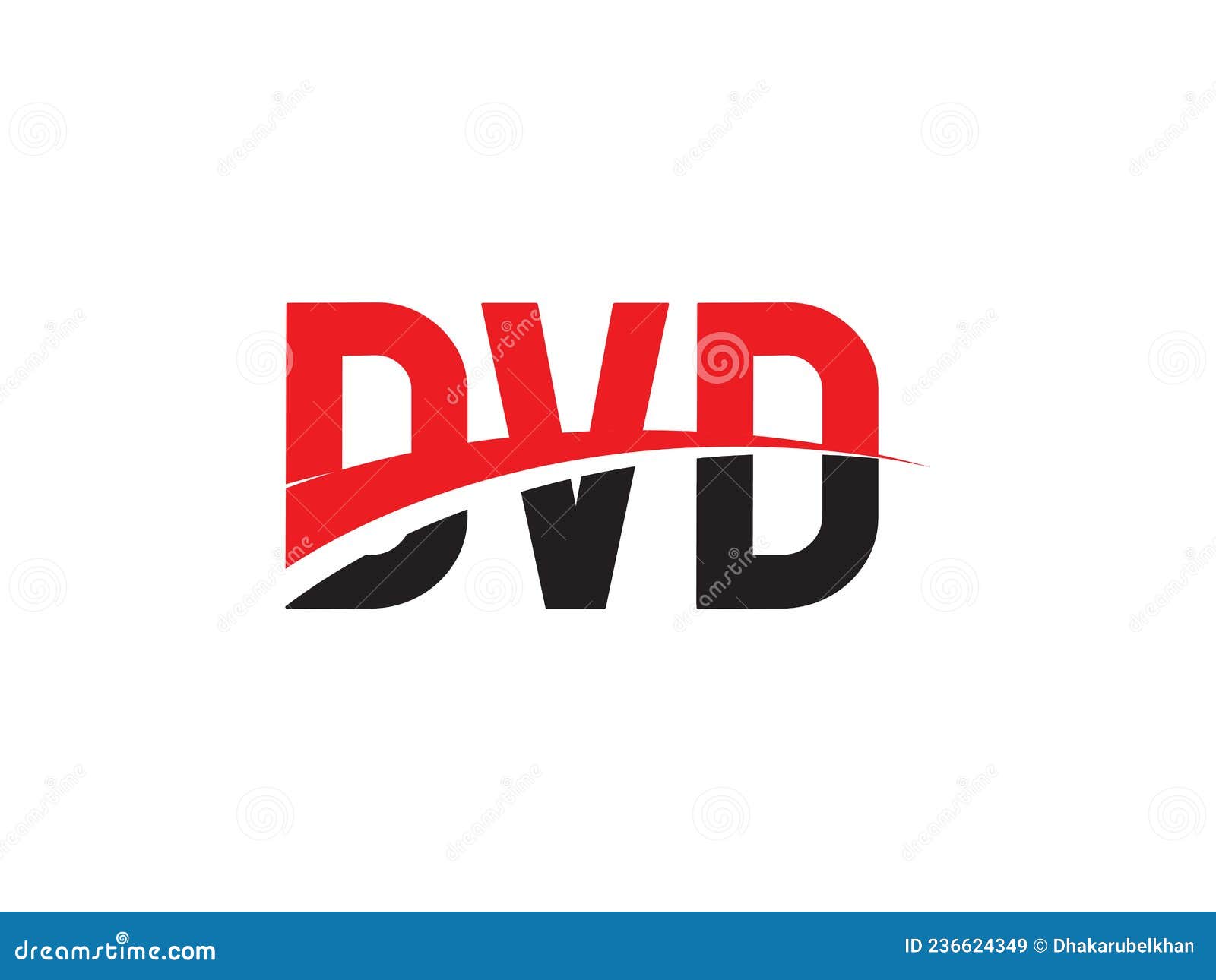 DVD Letter Initial Logo Design Vector Illustration Stock Vector ...