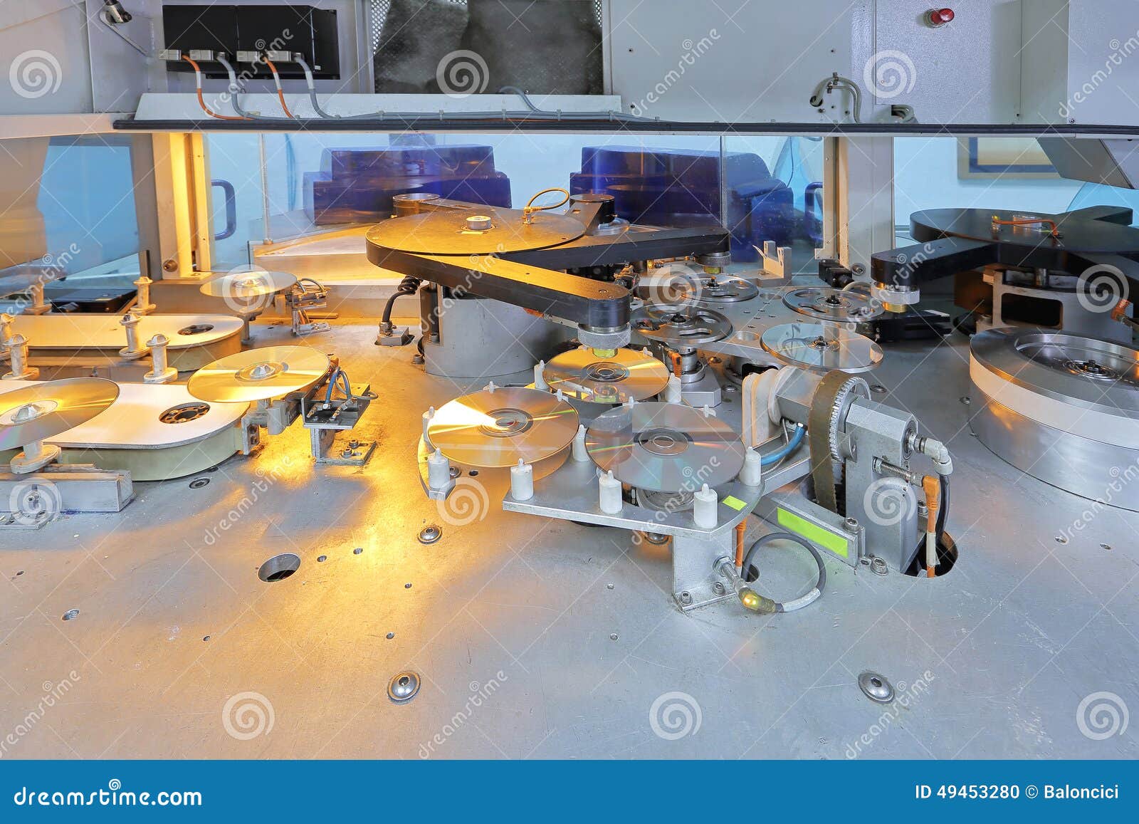 DVD Manufacturing stock photo. Image of disc, media, manufacturing ...