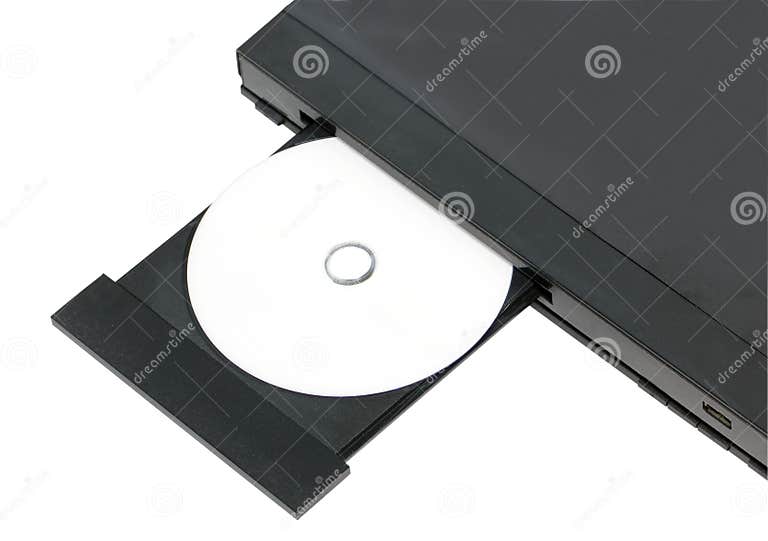 DVD in Open Tray. stock photo. Image of record, laser - 37223654