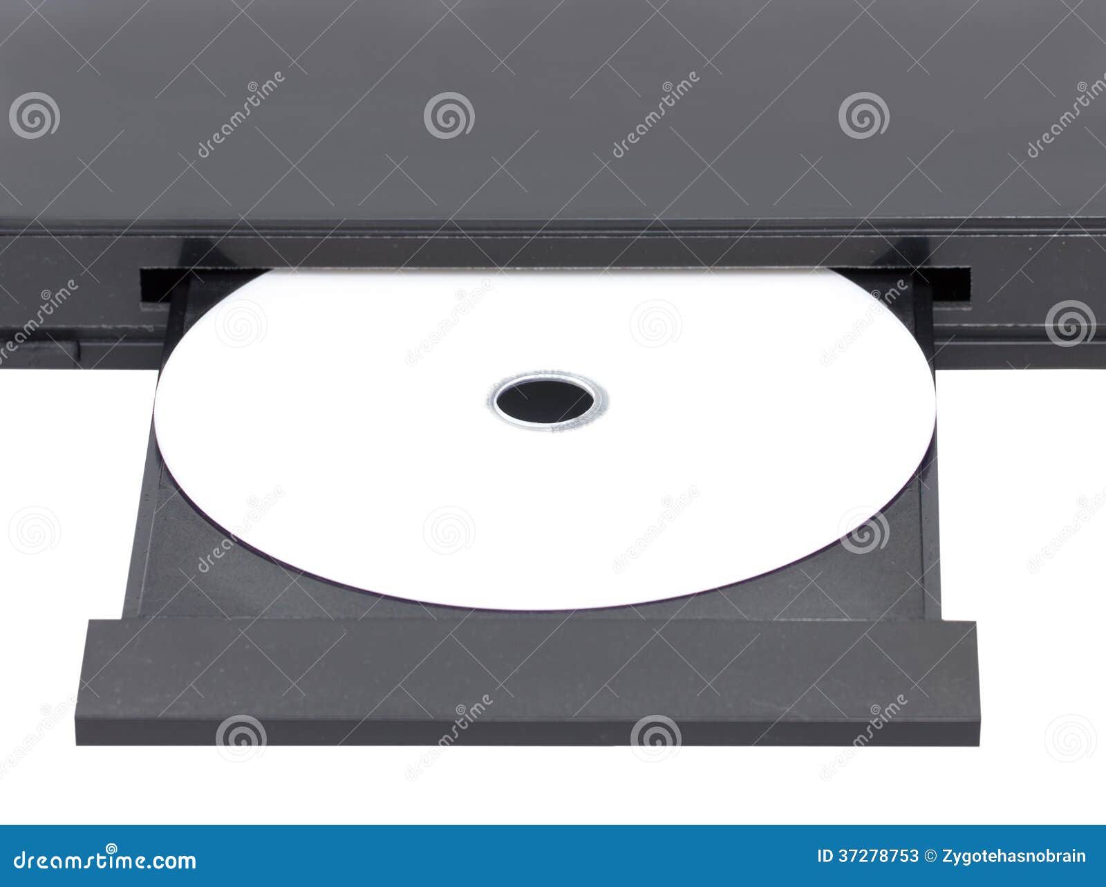 DVD in Open Tray. stock image. Image of digital, dust - 37278753