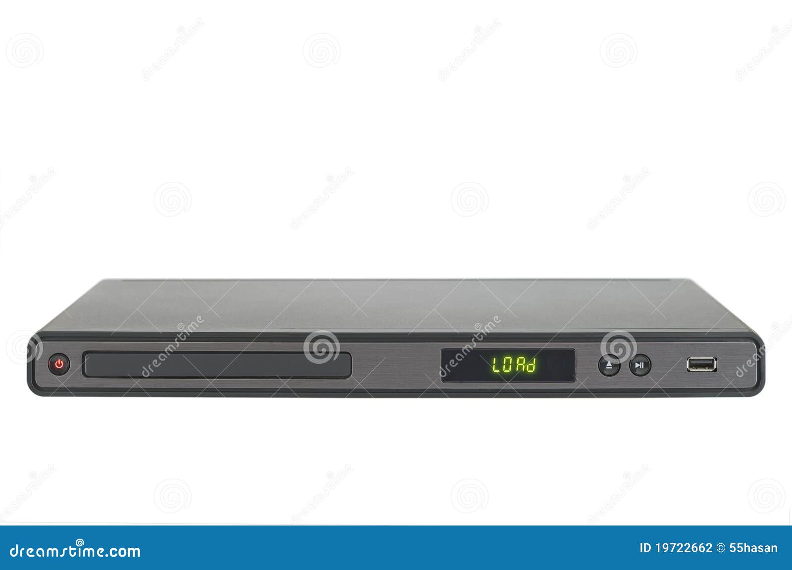 DVD player stock photo. Image of shot, electronics, household - 19722662