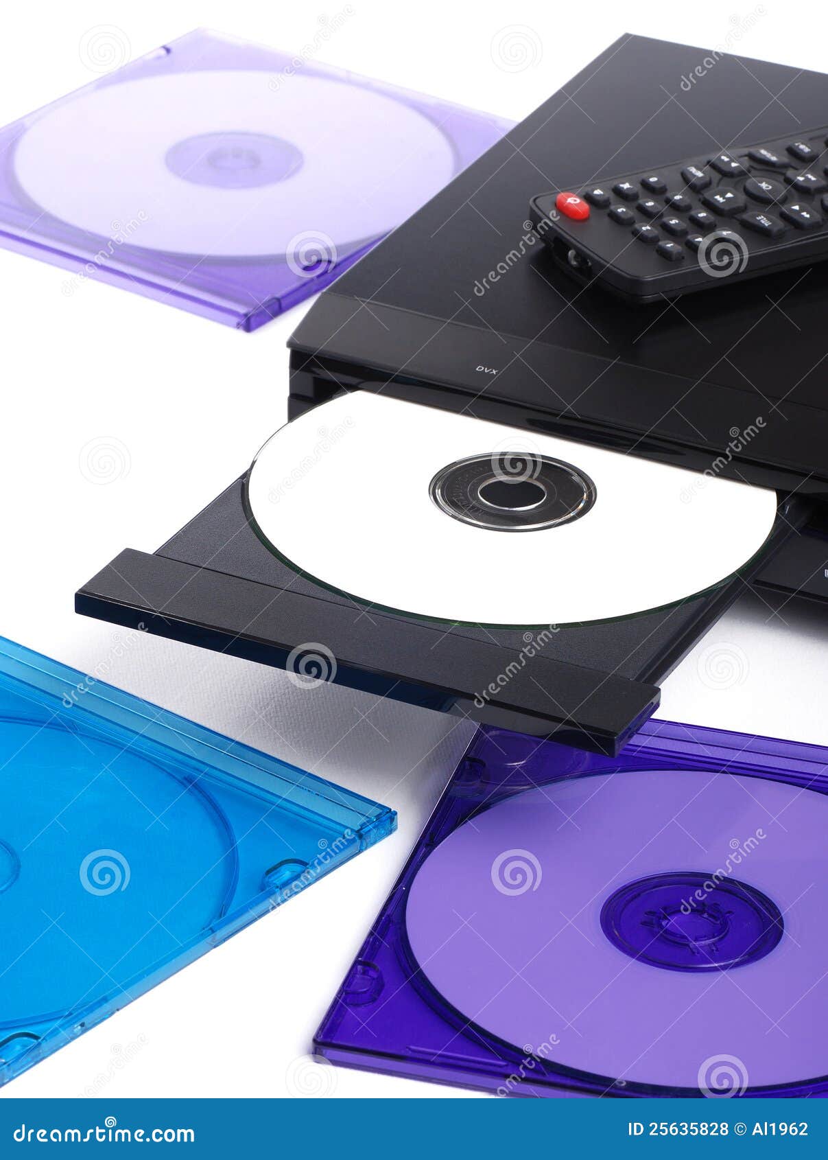 Dvd player stock photo. Image of music, film, white, video - 25635828