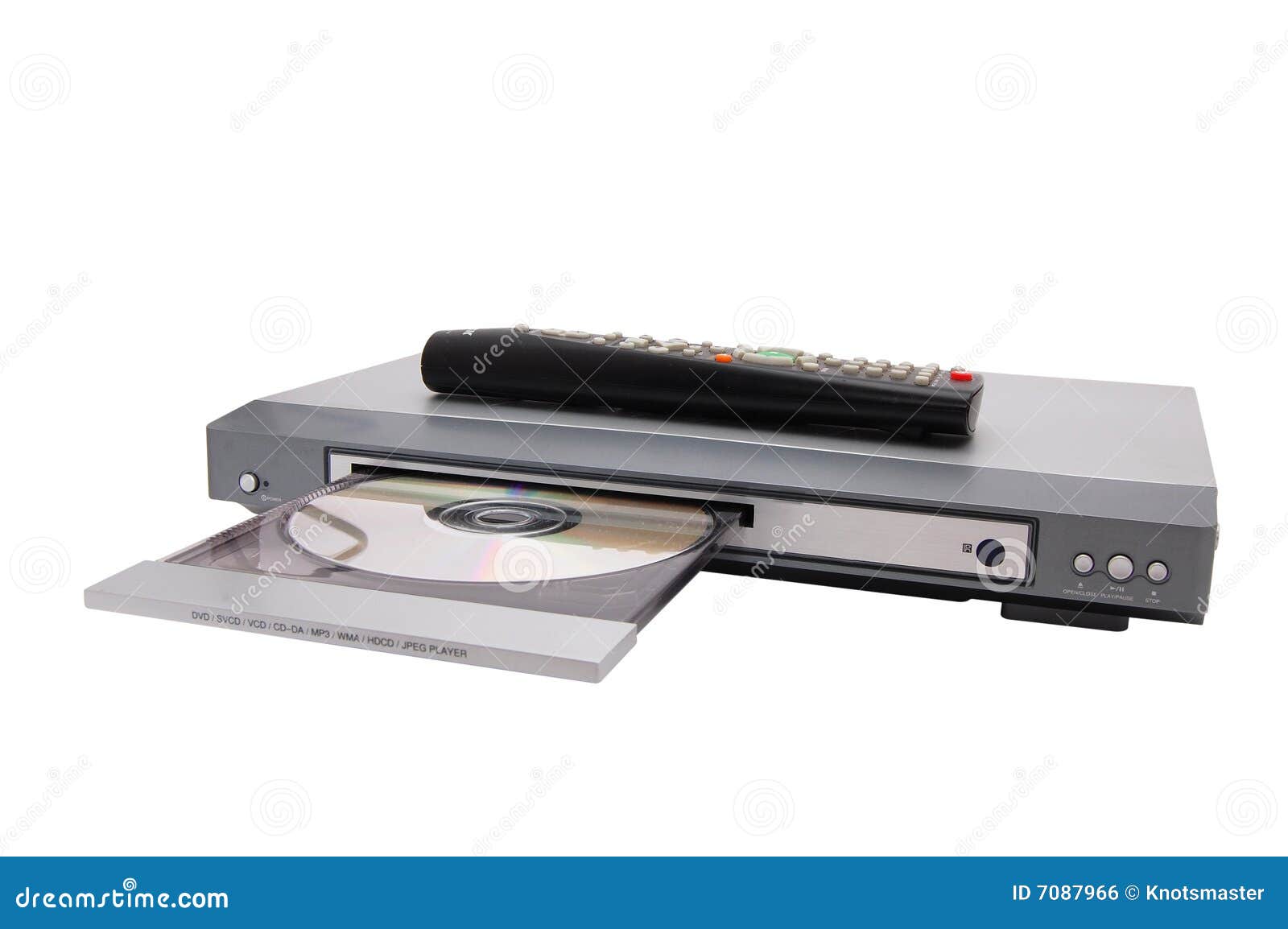 Dvd player stock photo. Image of clipping, white, ejecting - 7087966