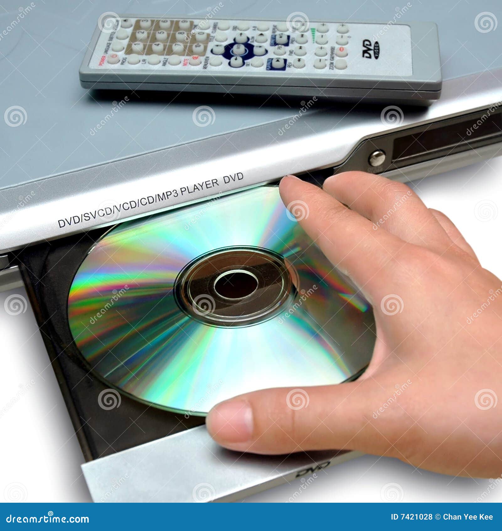 DVD player stock photo. Image of electronics, record, movie - 7421028