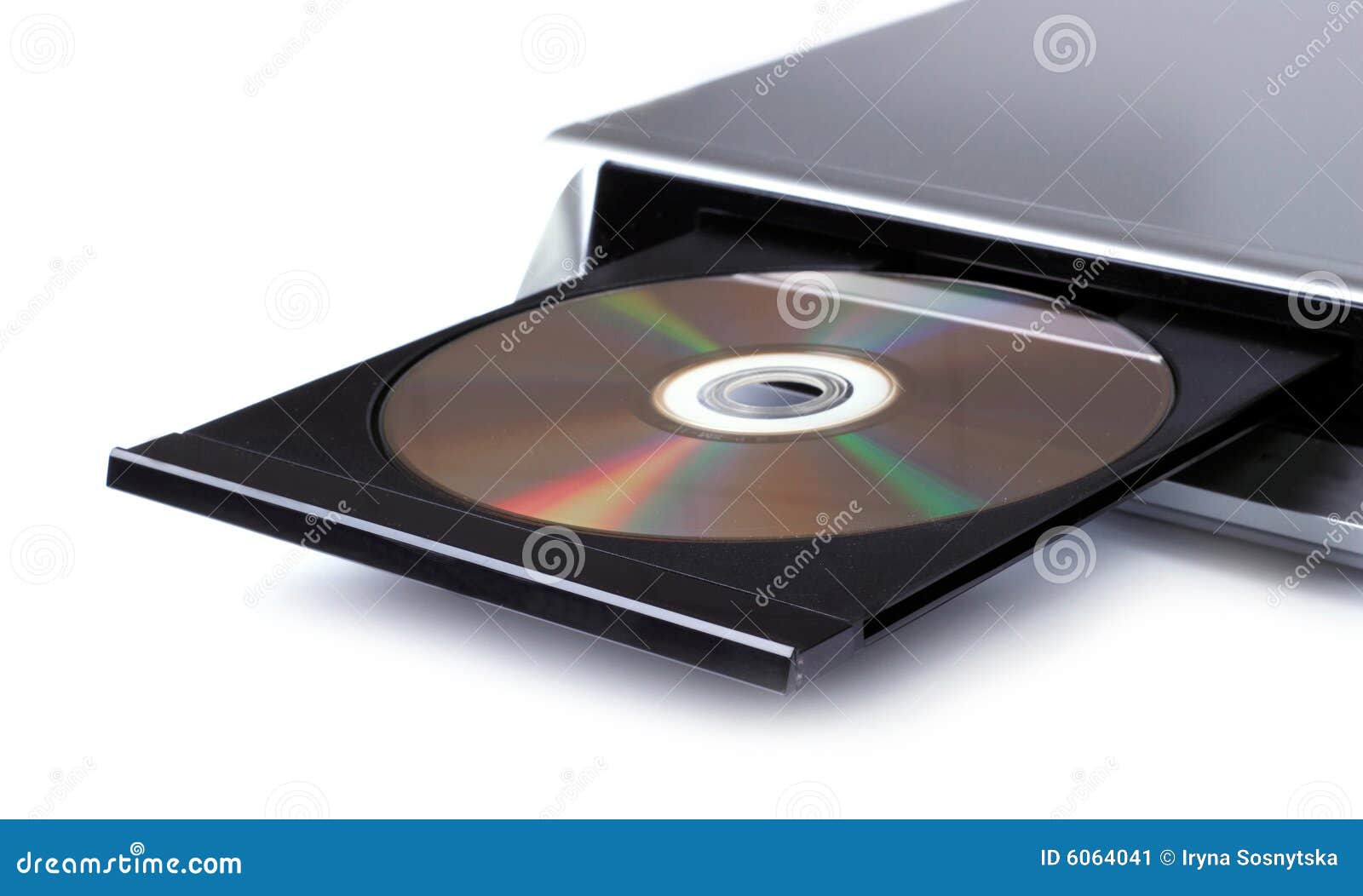 DVD Player with Open Disc Tray Stock Image - Image of music, infra: 6064041