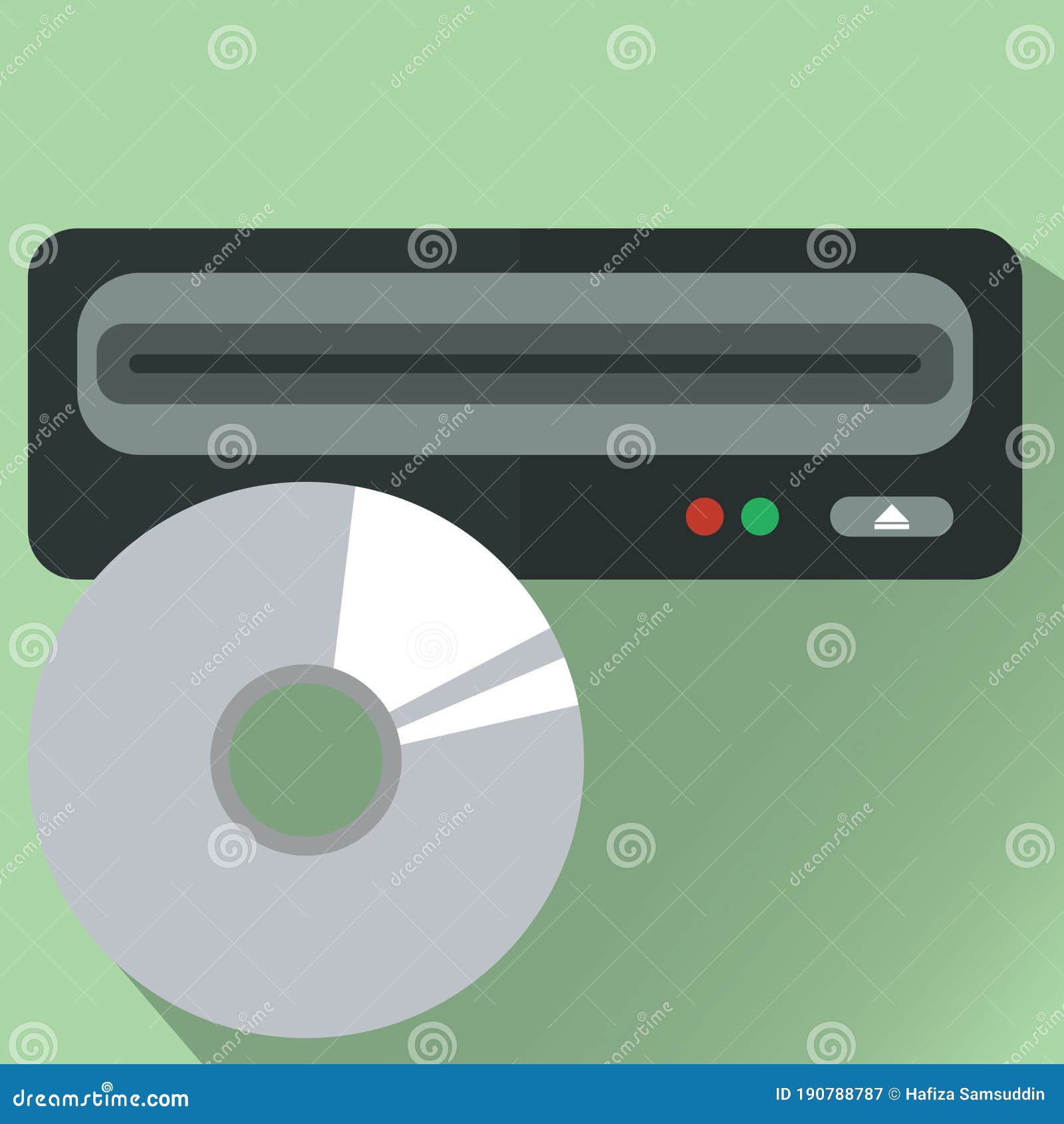 Dvd Player. Vector Illustration Decorative Design Stock Vector ...