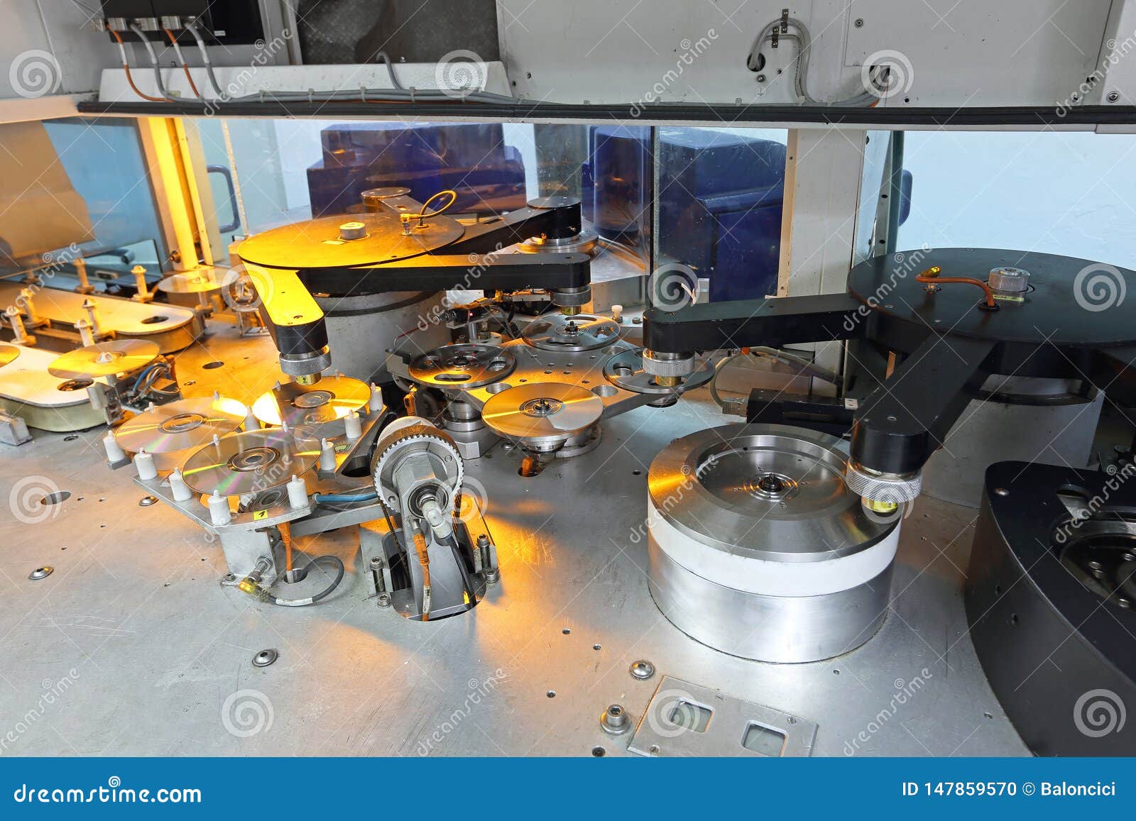 DVD Production stock photo. Image of compact, manufacture - 147859570