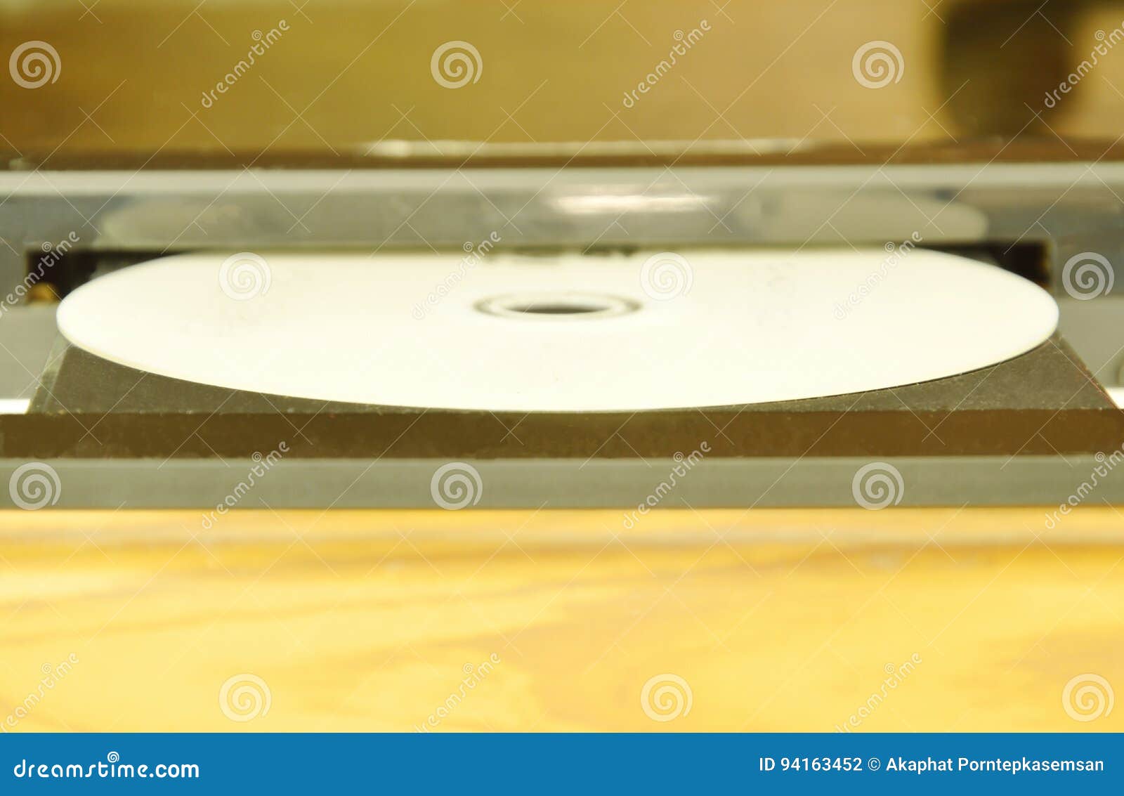 DVD Put on Insert Disc Player in Cupboard Stock Photo - Image of memory ...