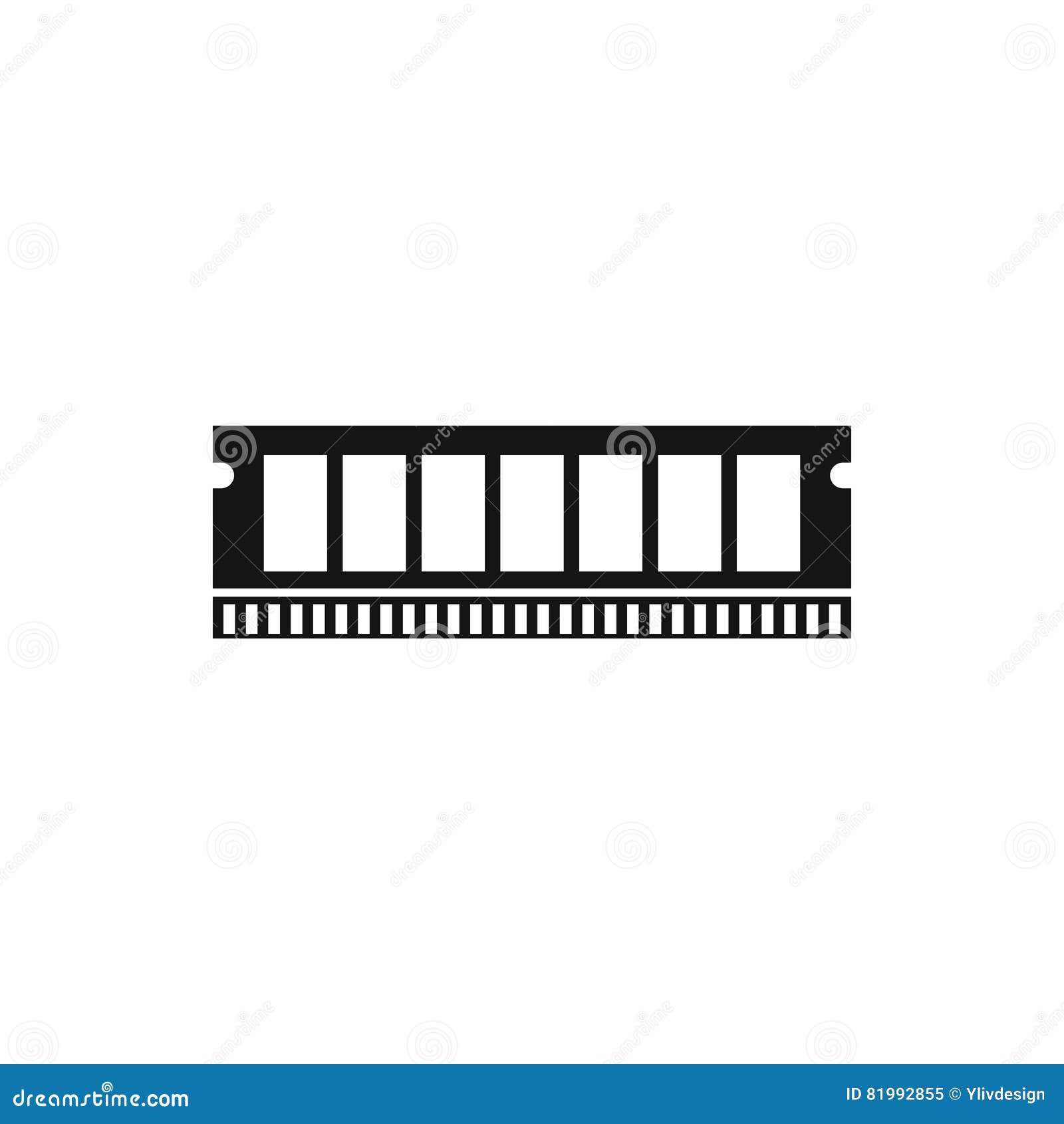 DVD RAM Module for the Personal Computer Icon Stock Vector ...