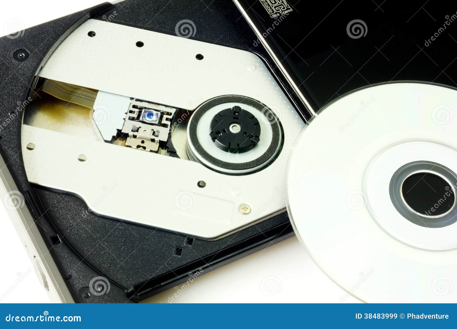 DVD recorder closeup stock image. Image of music, dvdrom - 38483999