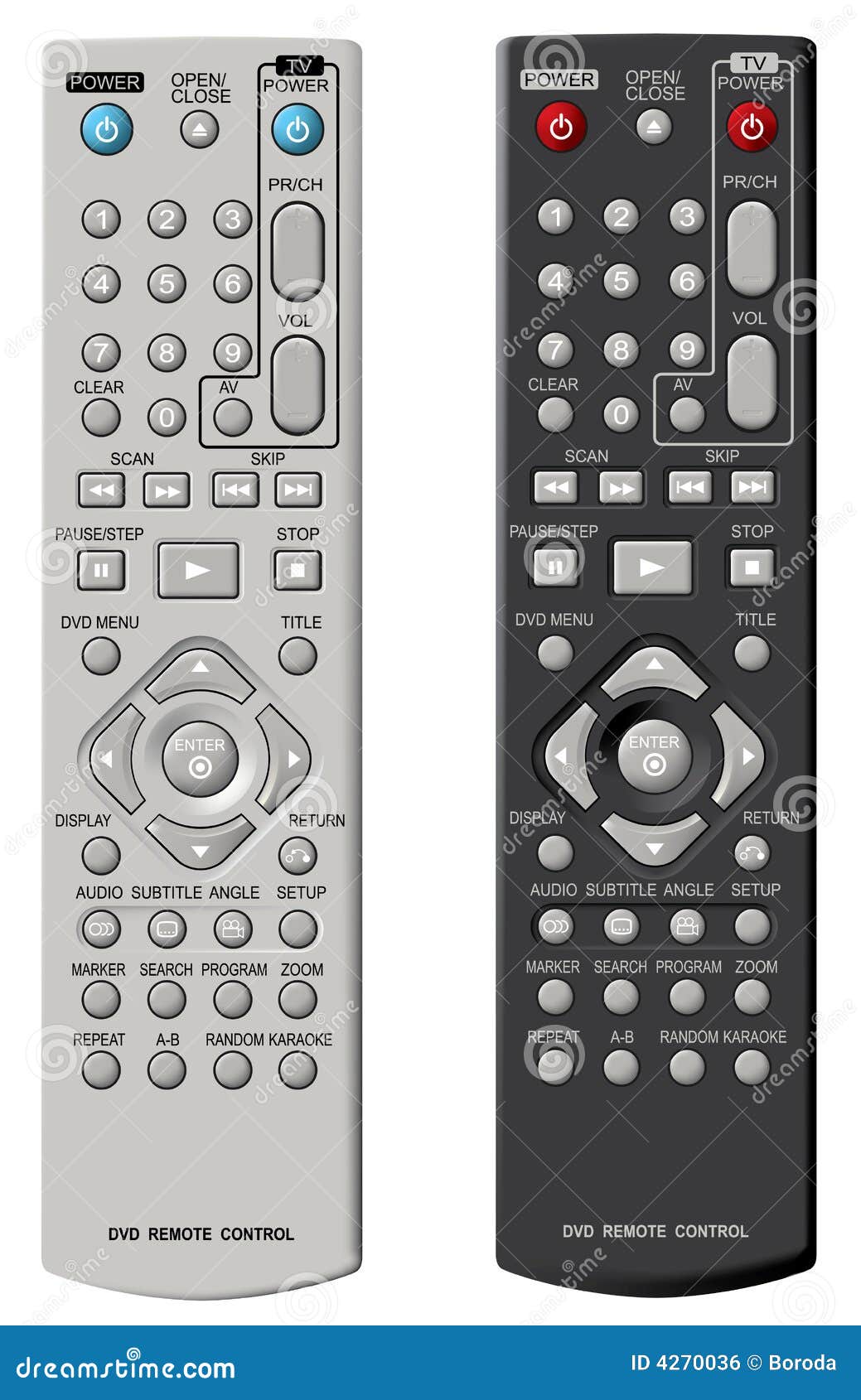 DVD remote control. stock vector. Illustration of infrared - 4270036