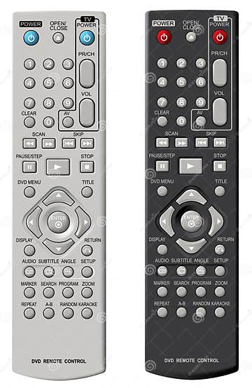 DVD remote control. stock vector. Illustration of infrared - 4270036