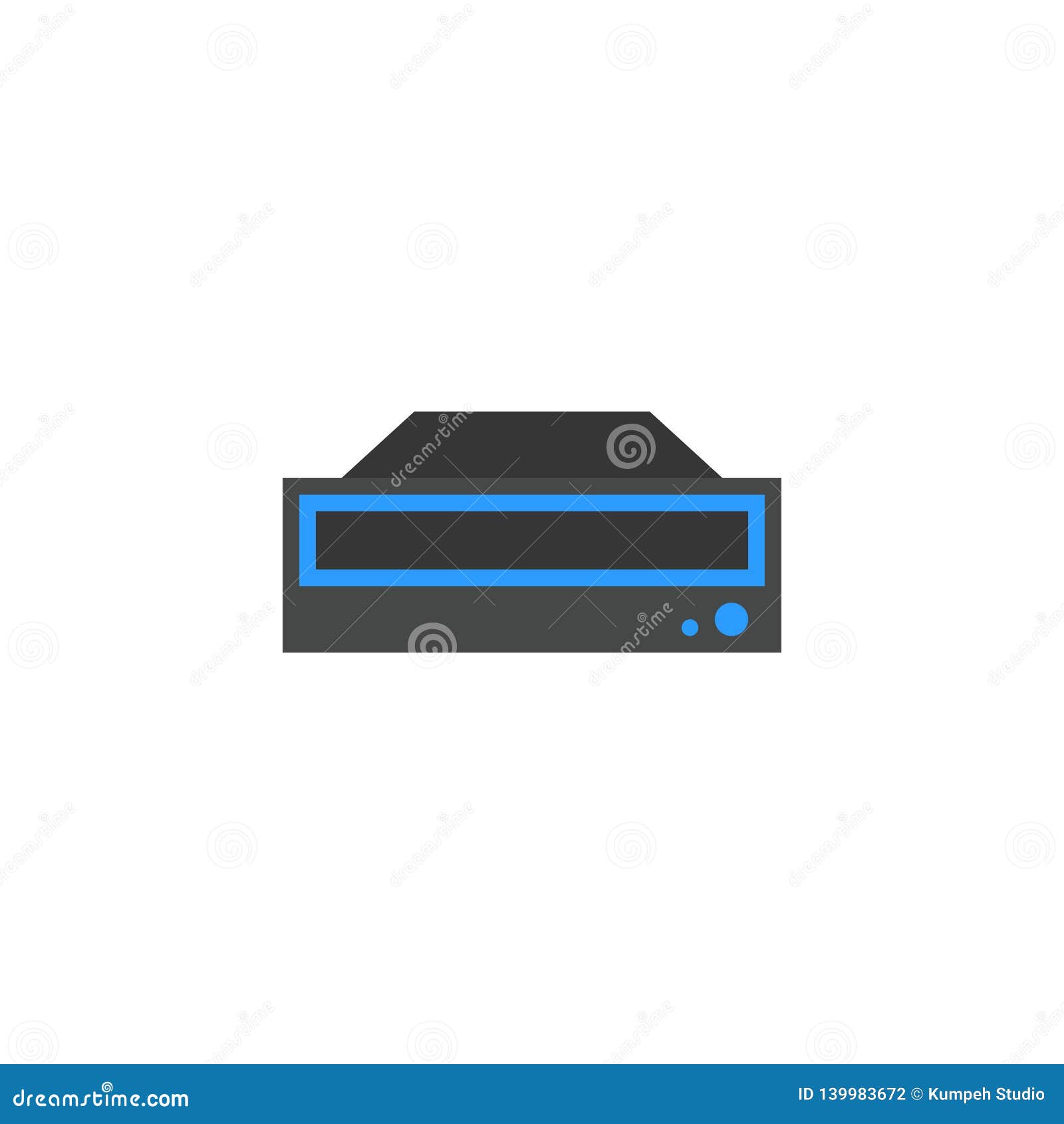 DVD ROM Icon Flat Cartoon Style Vector Illustration Stock Vector ...