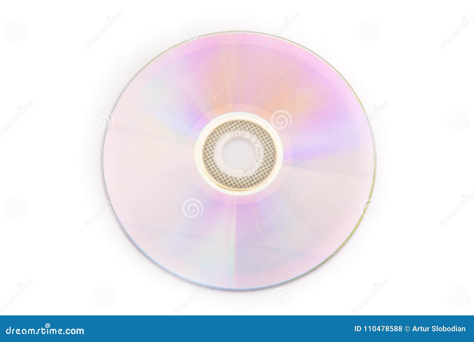 DVD Disk, Isolated on White Background Stock Photo - Image of disc ...