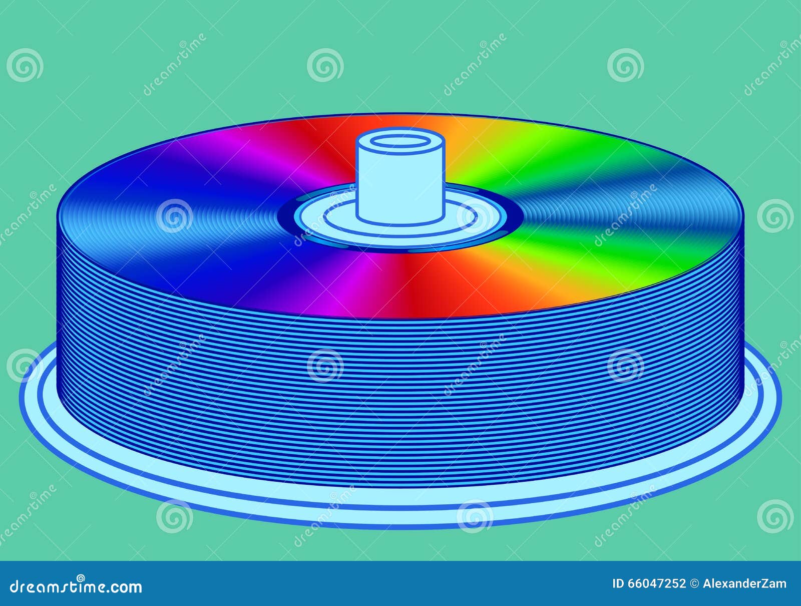 DVD stack stock vector. Illustration of laser, medium - 66047252