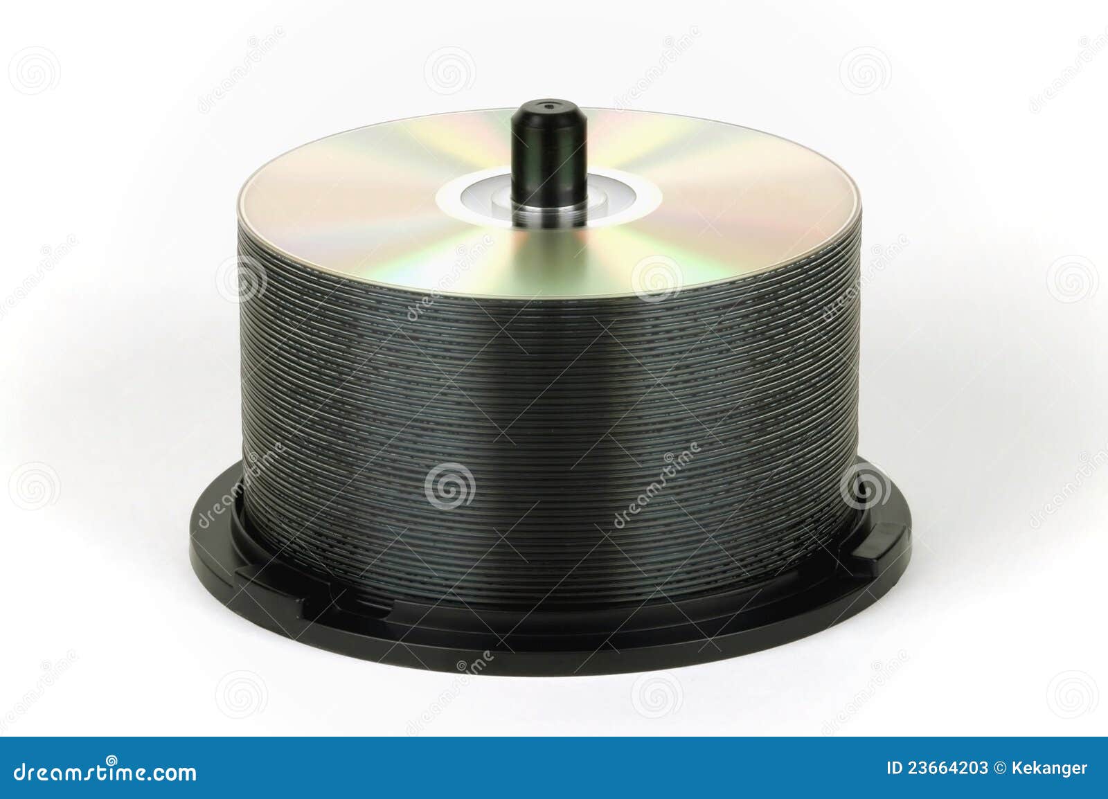DVD stack on spindle stock image. Image of technology - 23664203