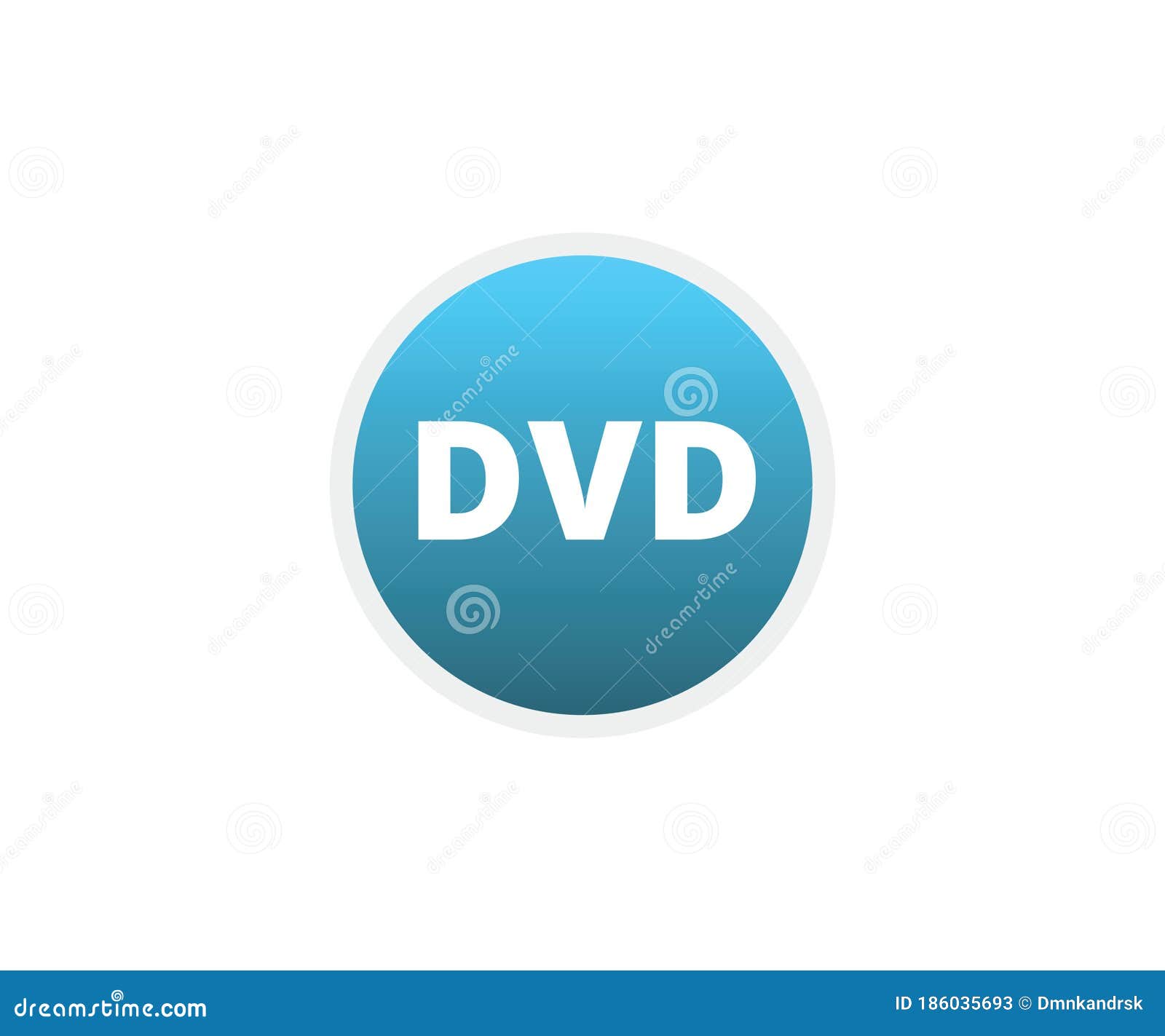 DVD Technology Circle Shape Icon Stock Vector - Illustration of connect ...