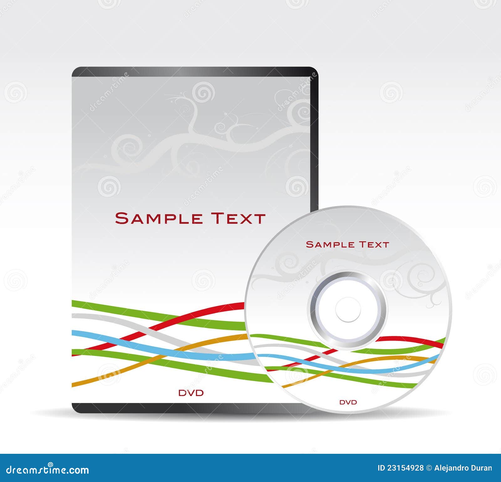 Dvd template stock vector. Illustration of label, design - 23154928