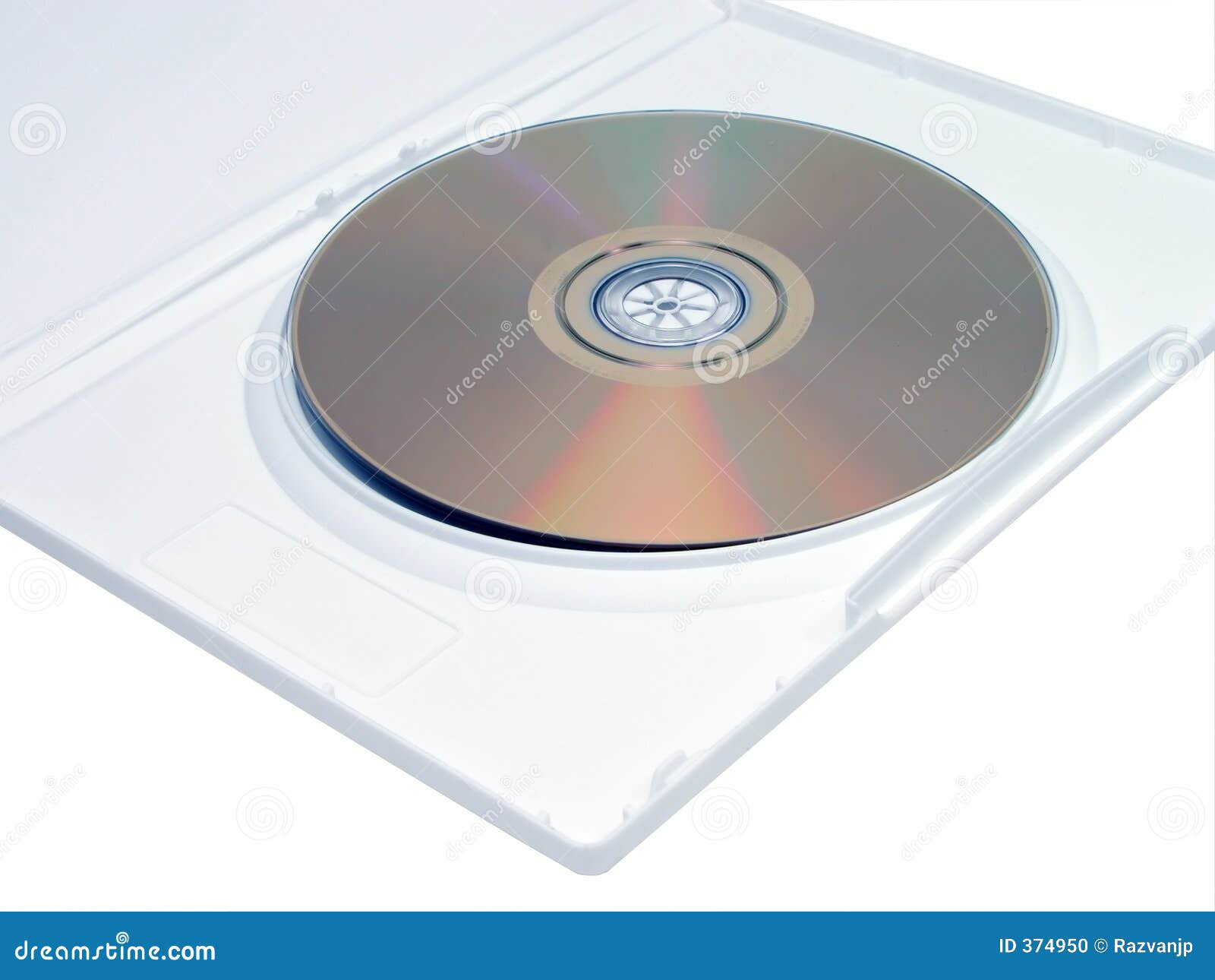DVD in white case stock photo. Image of record, cdrw, storage - 374950