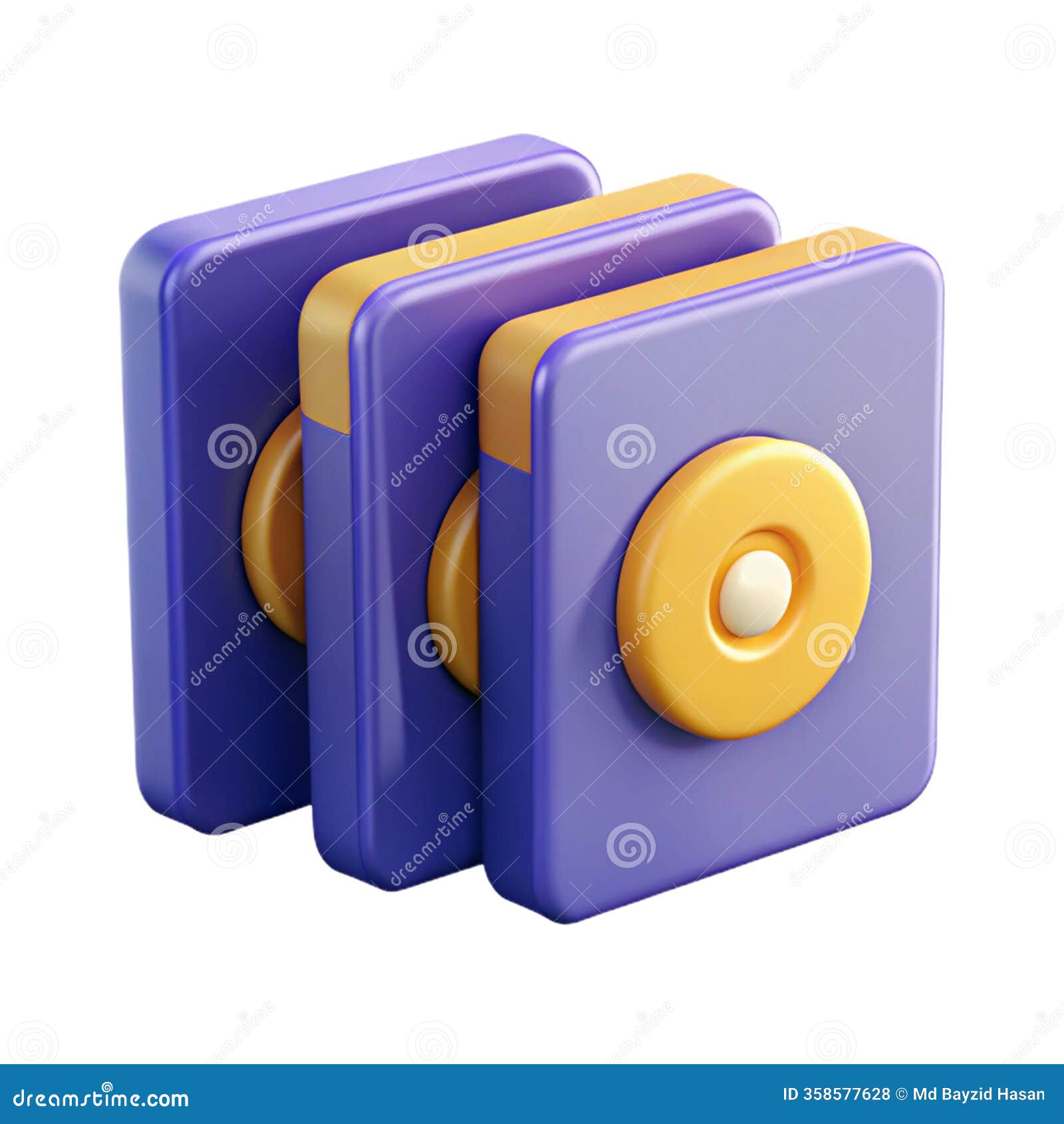 DVDs 3D Icon stock illustration. Illustration of vector - 358577628
