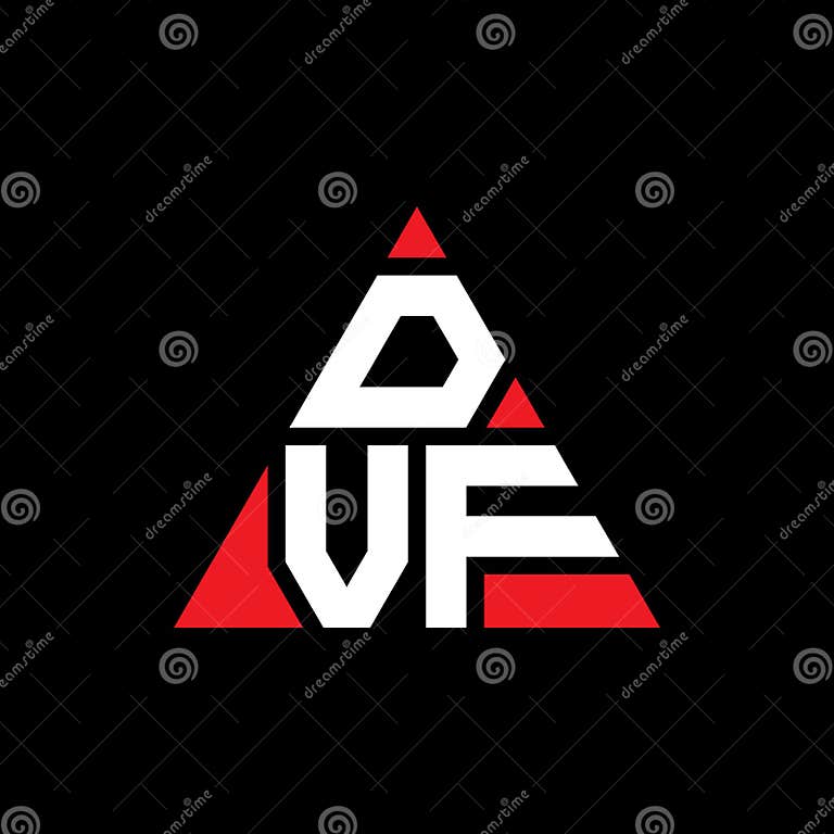 DVF Triangle Letter Logo Design with Triangle Shape. DVF Triangle Logo ...