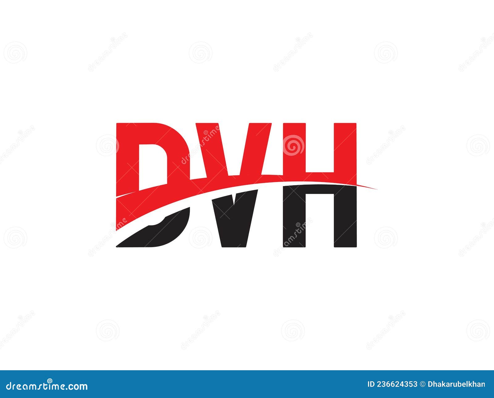DVH Letter Initial Logo Design Vector Illustration Stock Vector ...