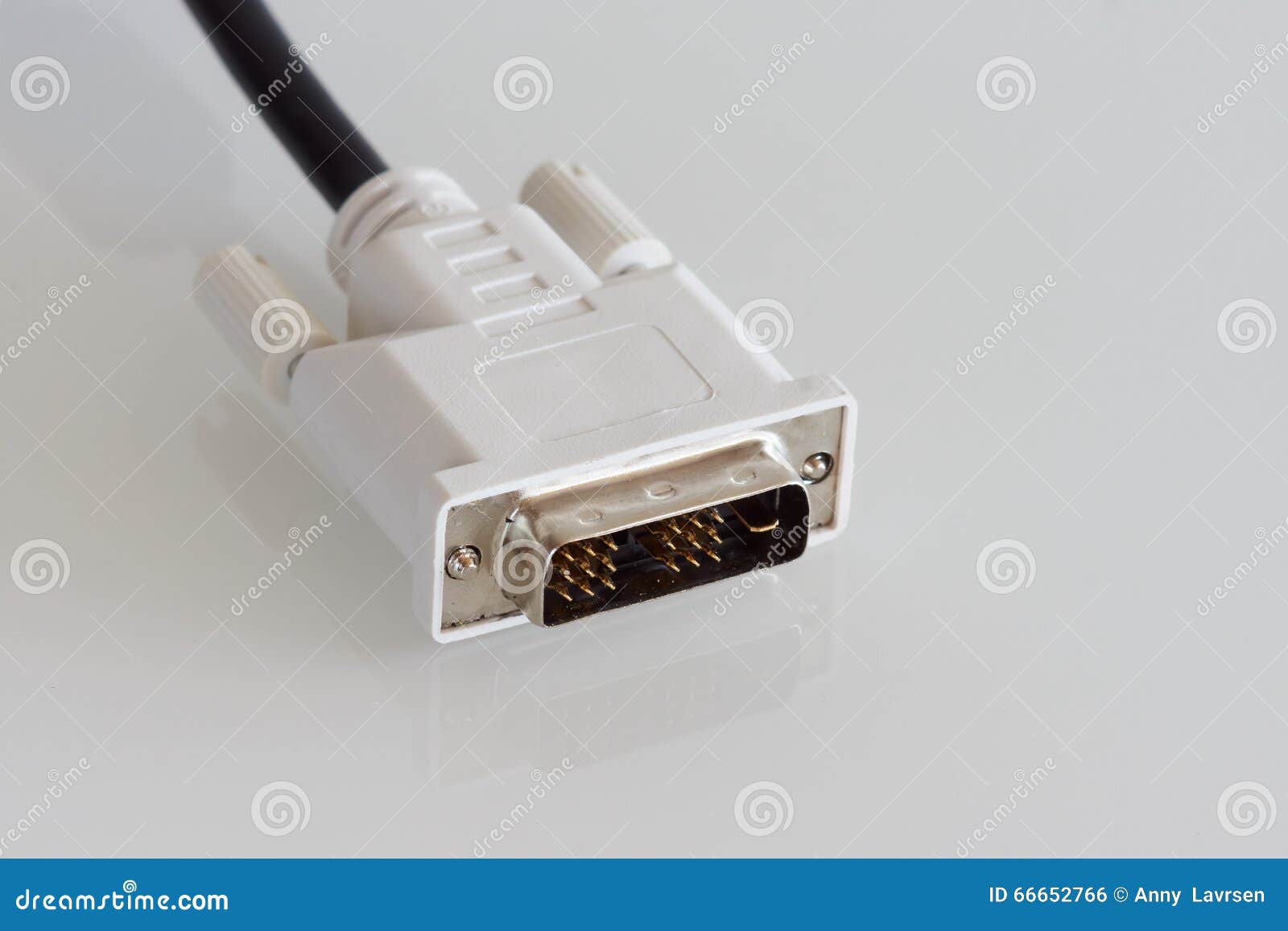 DVI Cable - Series of Computer Part Stock Photo - Image of connector ...
