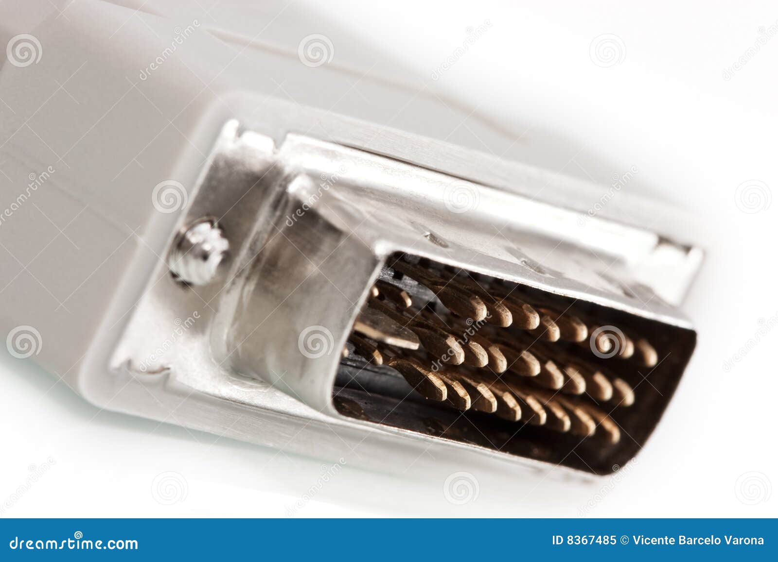 DVI connector stock image. Image of cord, plug, electric - 8367485