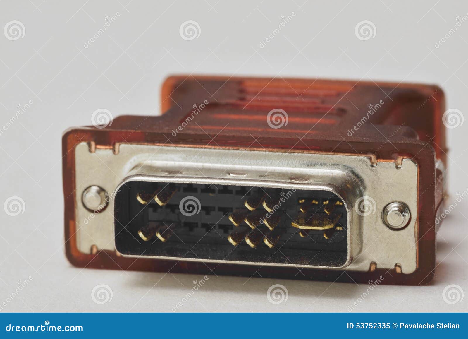 DVI connector stock image. Image of plug, connectivity - 53752335