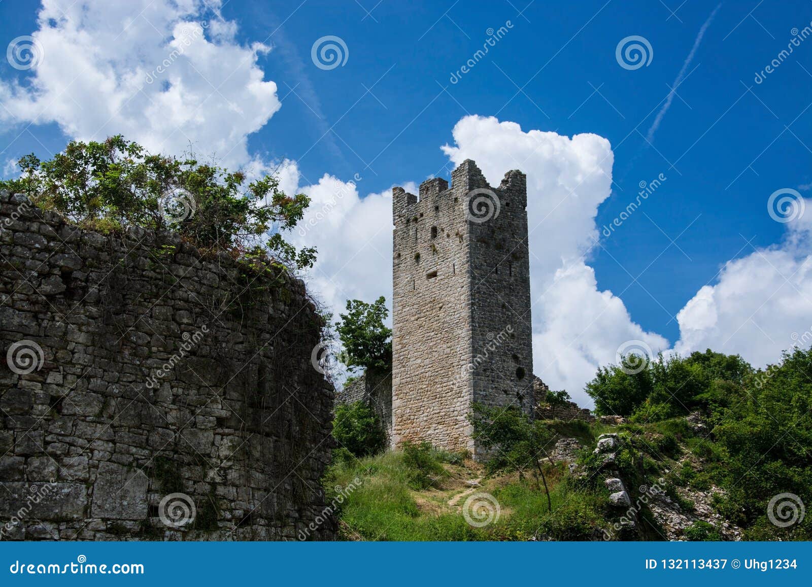 Dvigrad, Istria, Croatia stock image. Image of fortress - 132113437
