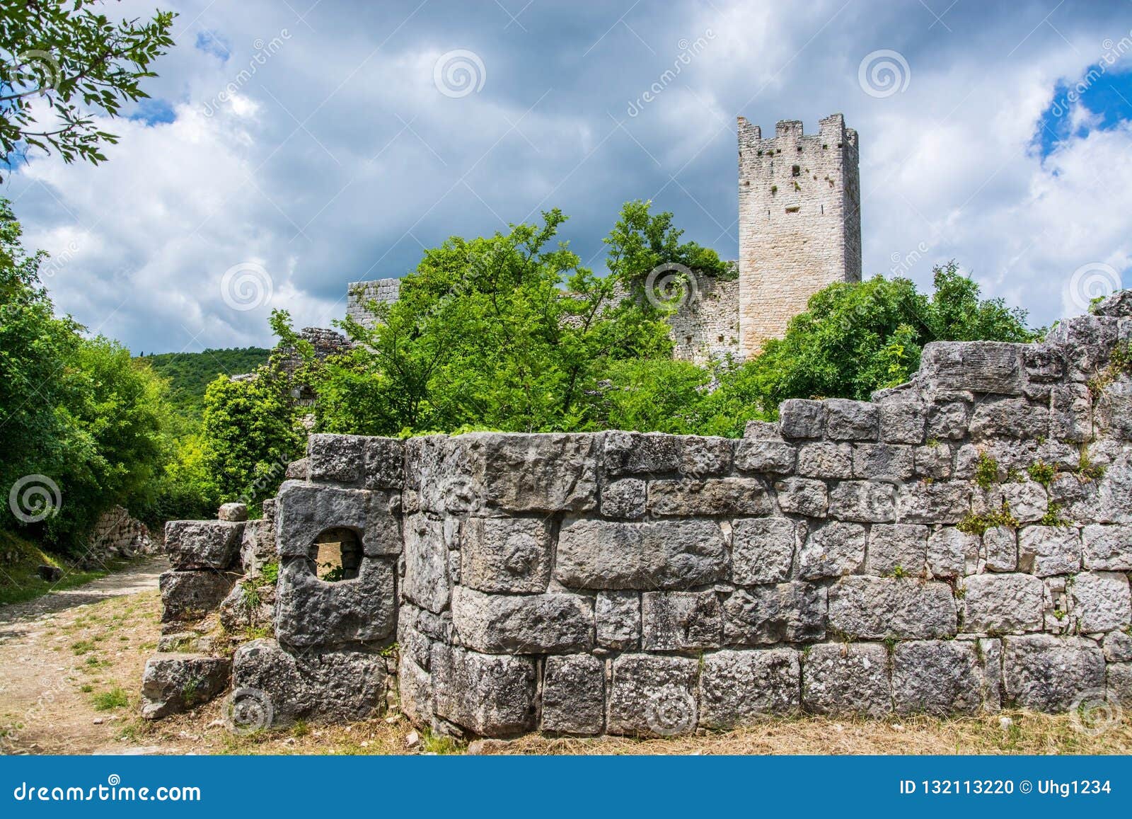 Dvigrad, Istria, Croatia stock photo. Image of castle - 132113220